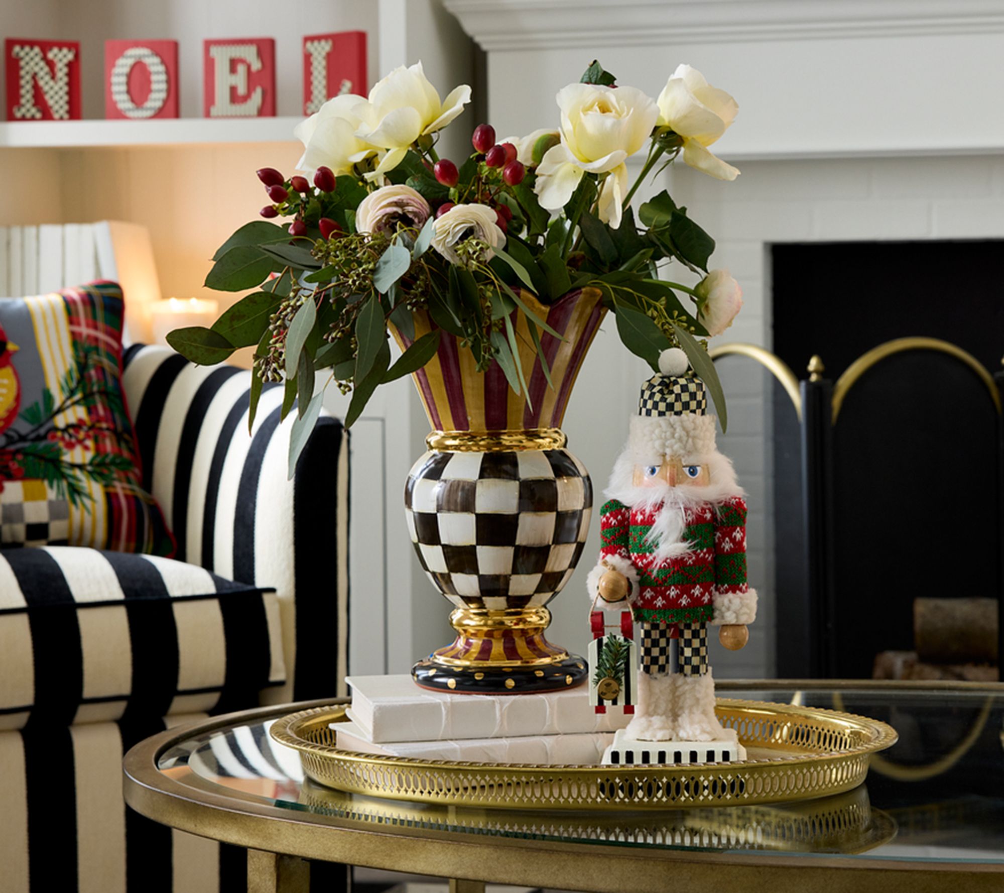 MacKenzie- Childs Cozy Christmas Nutcracker - QVC.com