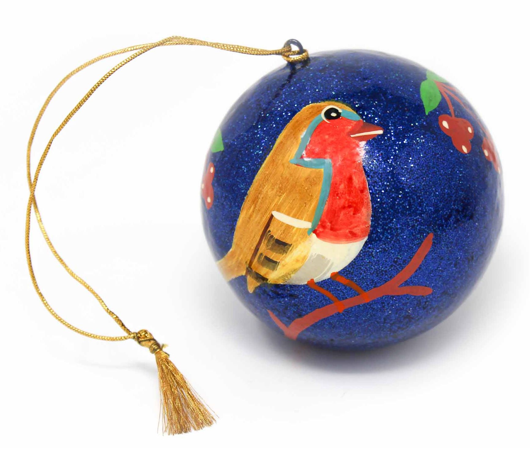 Global Crafts S/2 Hand-painted Animal Ornaments - QVC.com