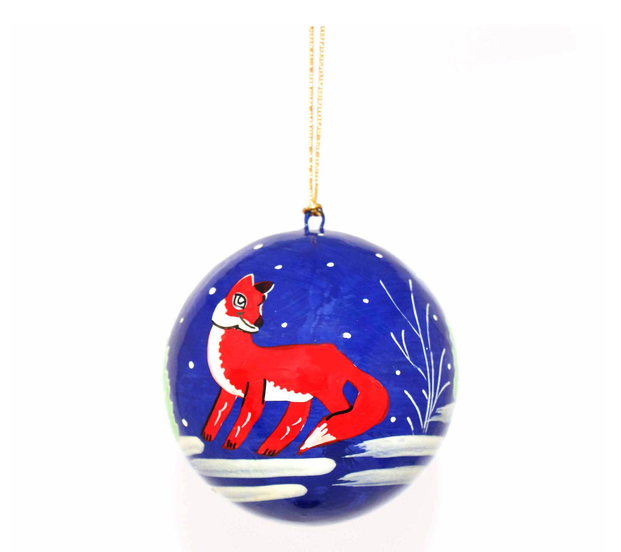 Global Crafts S/2 Hand-painted Animal Ornaments - QVC.com
