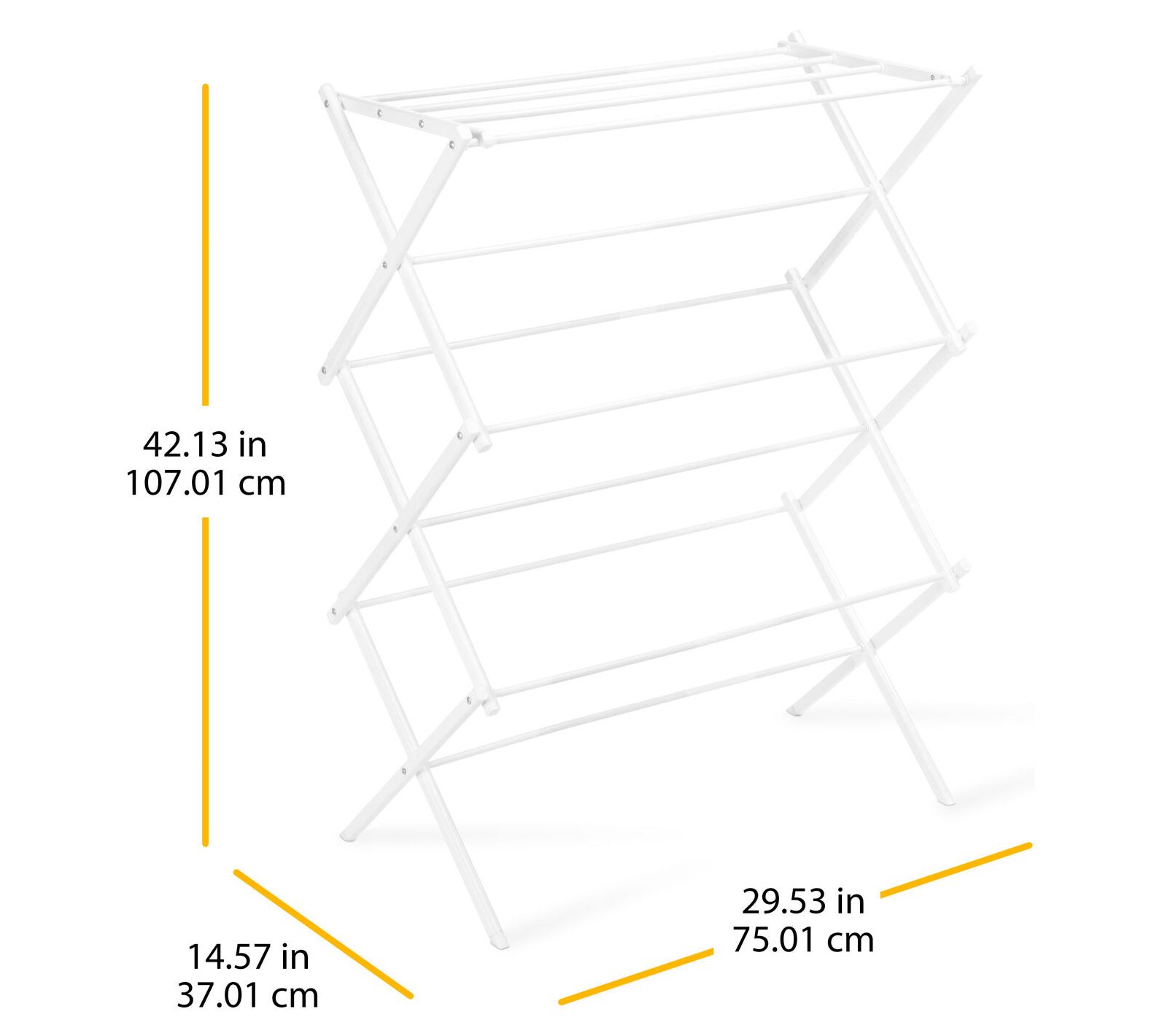 Whitmor 3-Tier Folding Metal Drying Rack - QVC.com