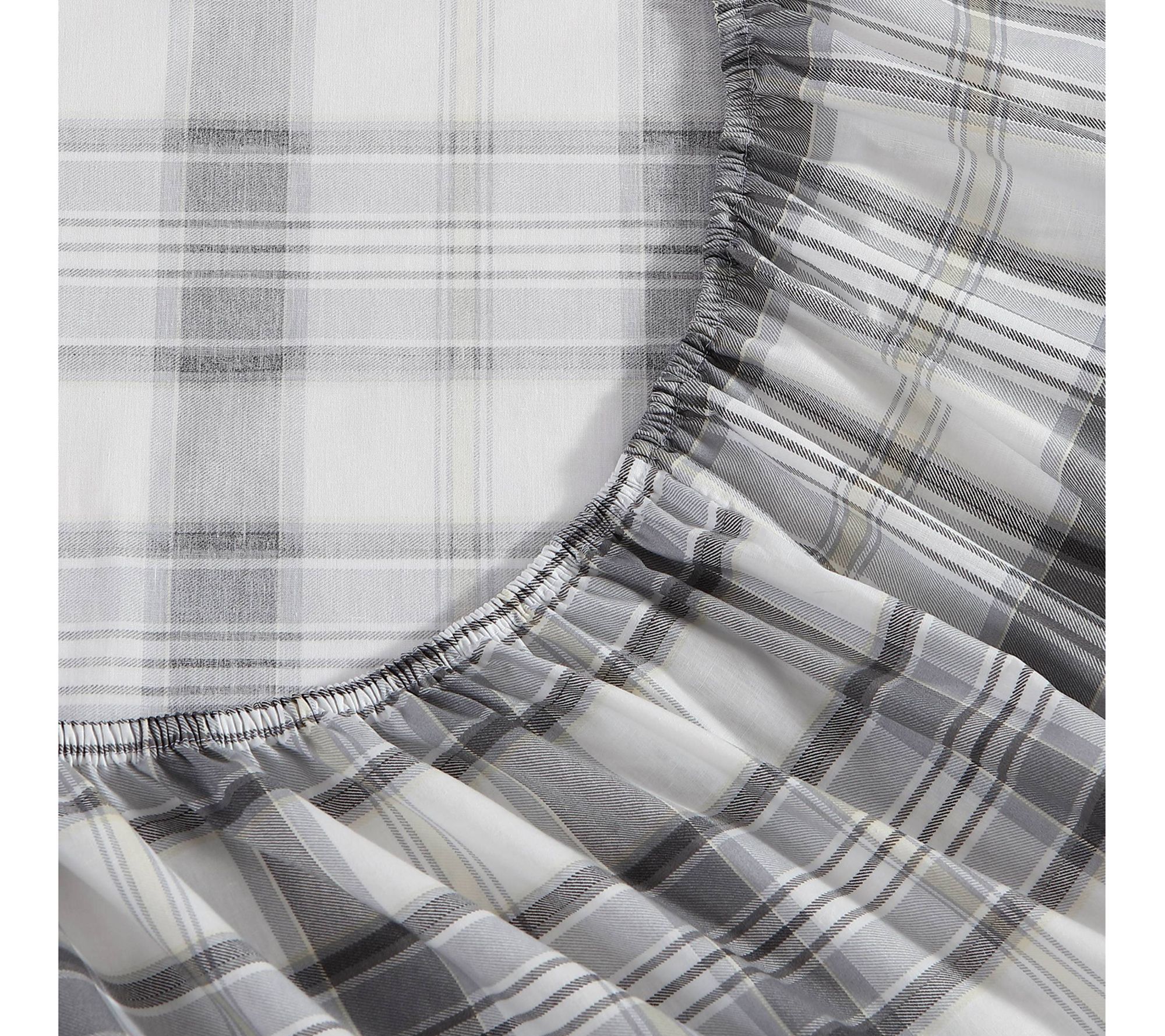 Eddie Bauer Chinook Plaid Ivory Queen Sheet Set - QVC.com