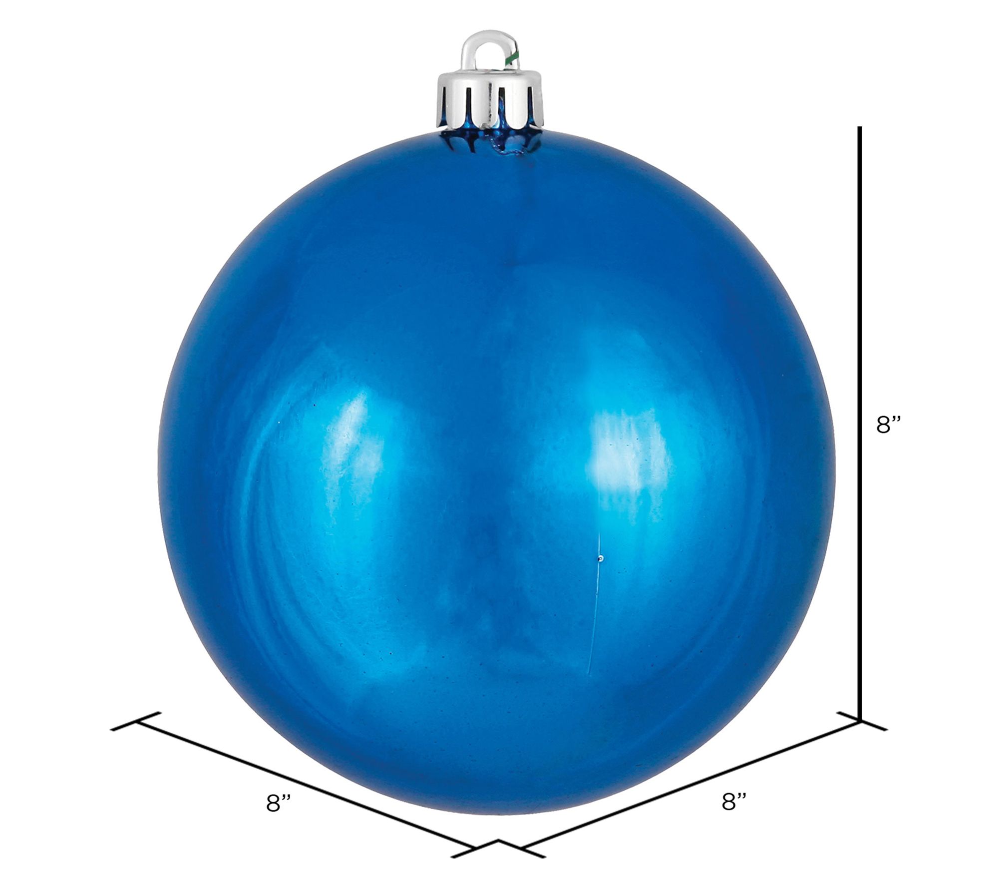 Vickerman 8" Ball Ornament - QVC.com