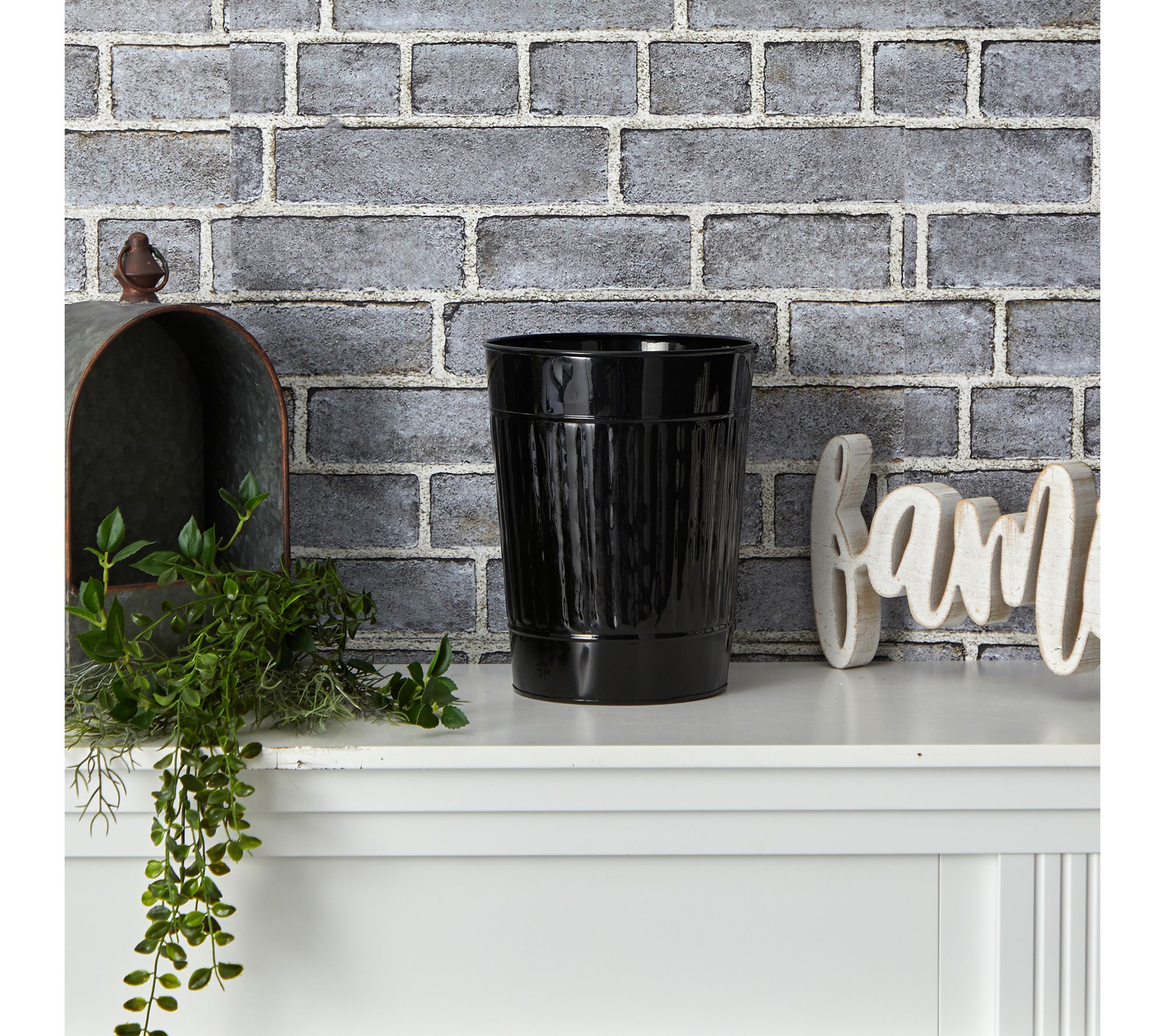 Nearly Natural 10" Farmhouse Country Pail Plant er - QVC.com