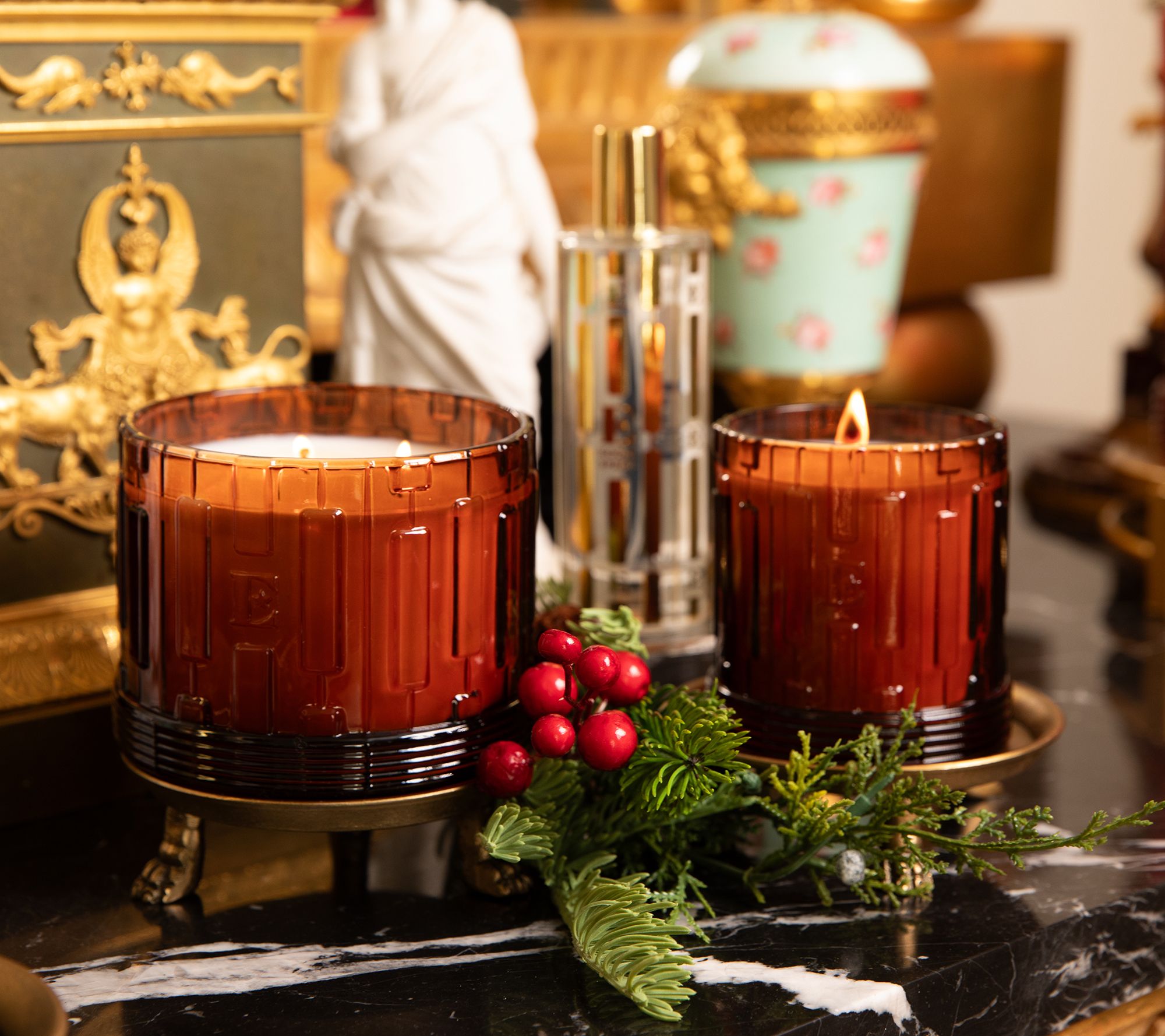 "As Is" Elton John x Slatkin + Co. Honey Fig Pres.3pc Candle & Room ...