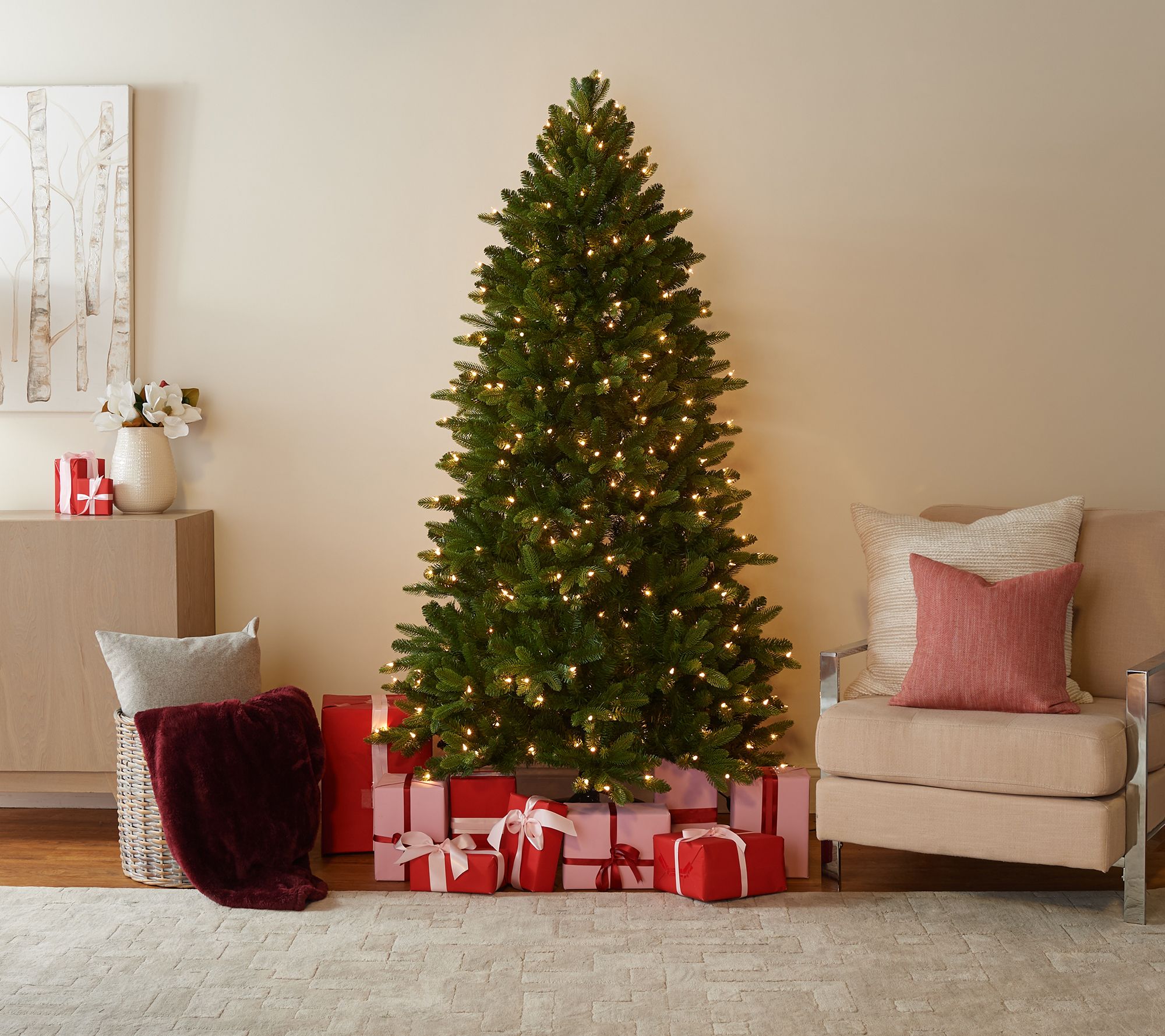 Bethlehem Lights 6.5' Incandescent North Vail Christmas Tree - QVC.com