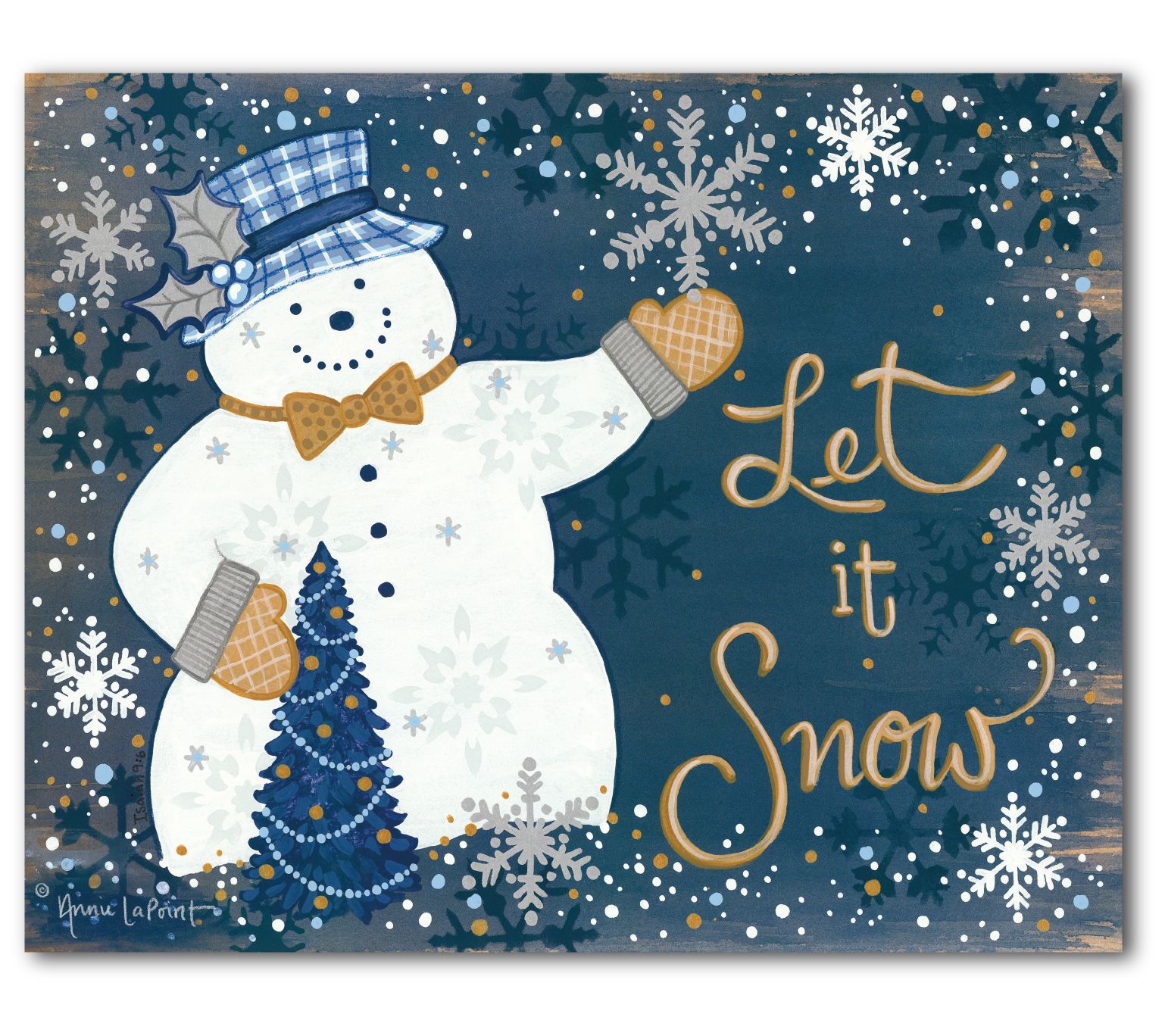 Courtside Market Let it's Snow 16x20 Canvas - QVC.com