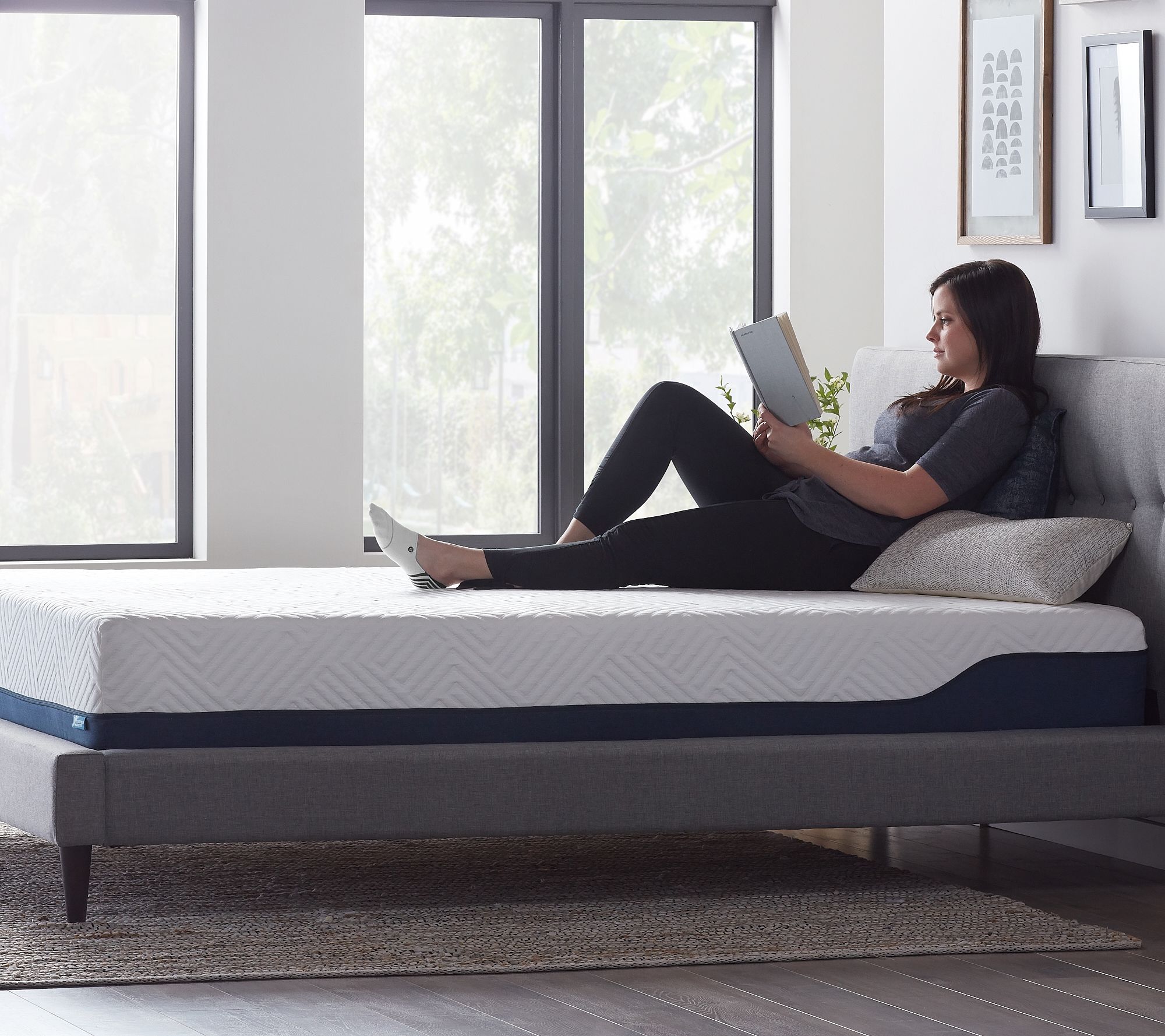 LUCID Comfort Collection 10" Gel Hybrid Twin XLMattress - QVC.com