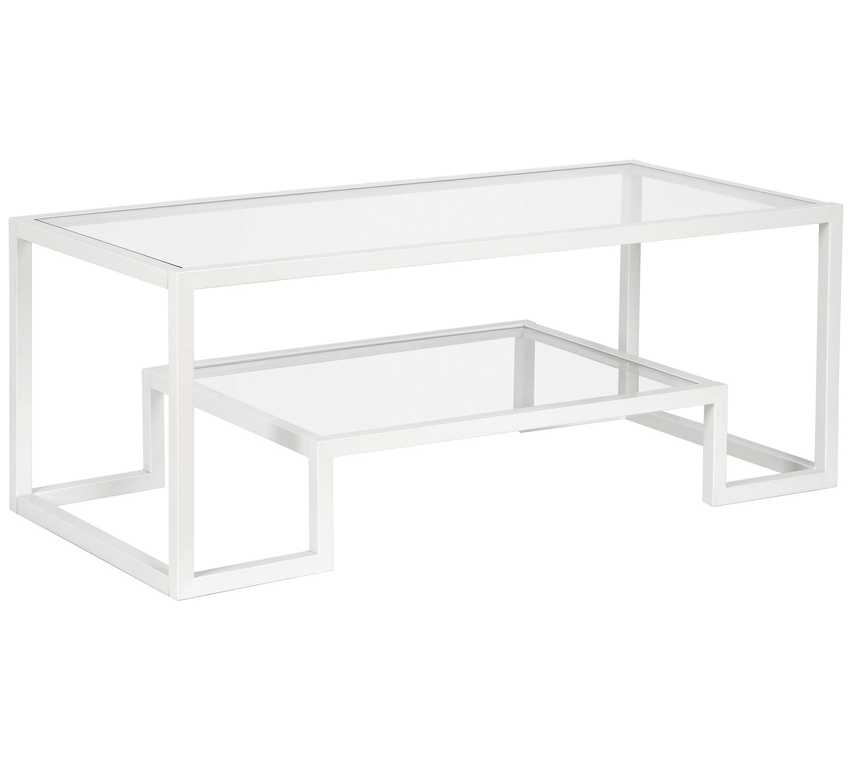 Hudson & Canal Athena 45" Wide Rectangular Coffee Table - QVC.com