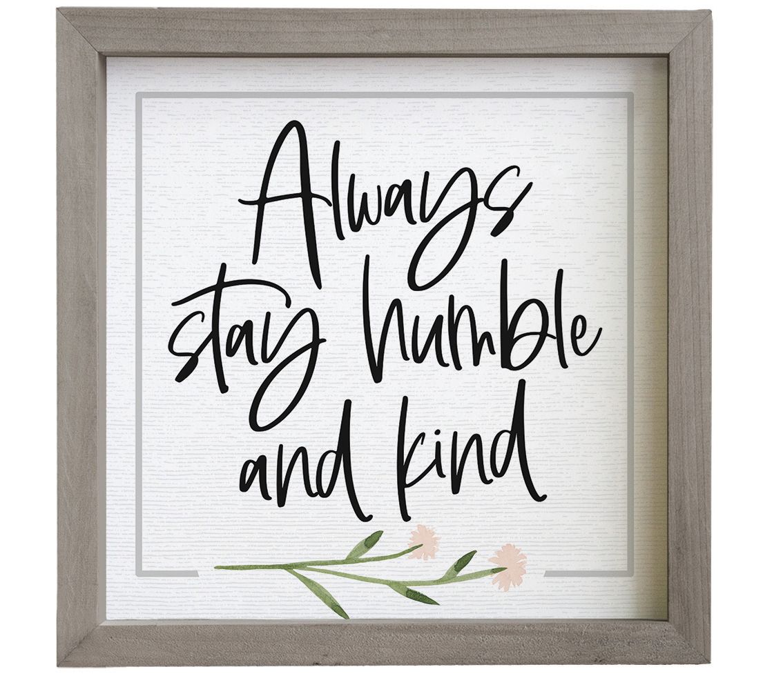 Sincere Surroundings 10" Humble And Kind RusticDecor - QVC.com