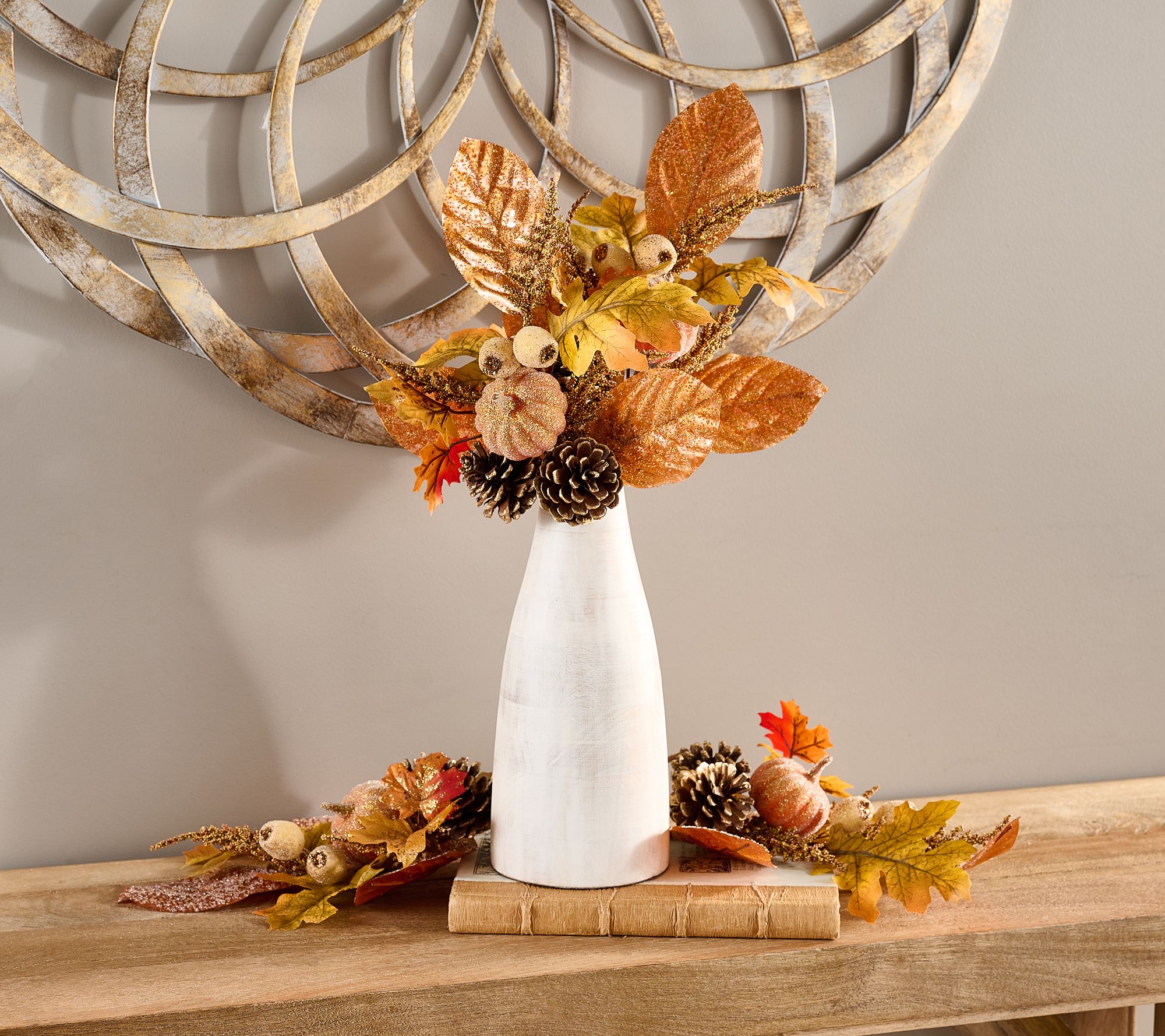 "As Is" Set of 4 Beaded Fruit and Leaves Picks by Valerie - QVC.com