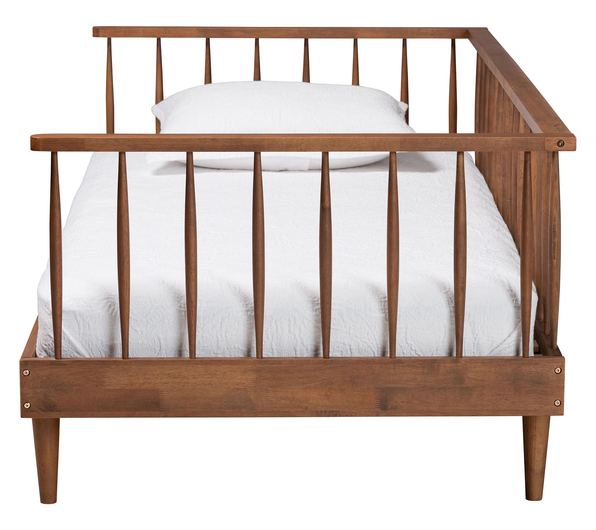 Baxton Studio Matilda Ash Walnut Wood Twin Daybed - QVC.com