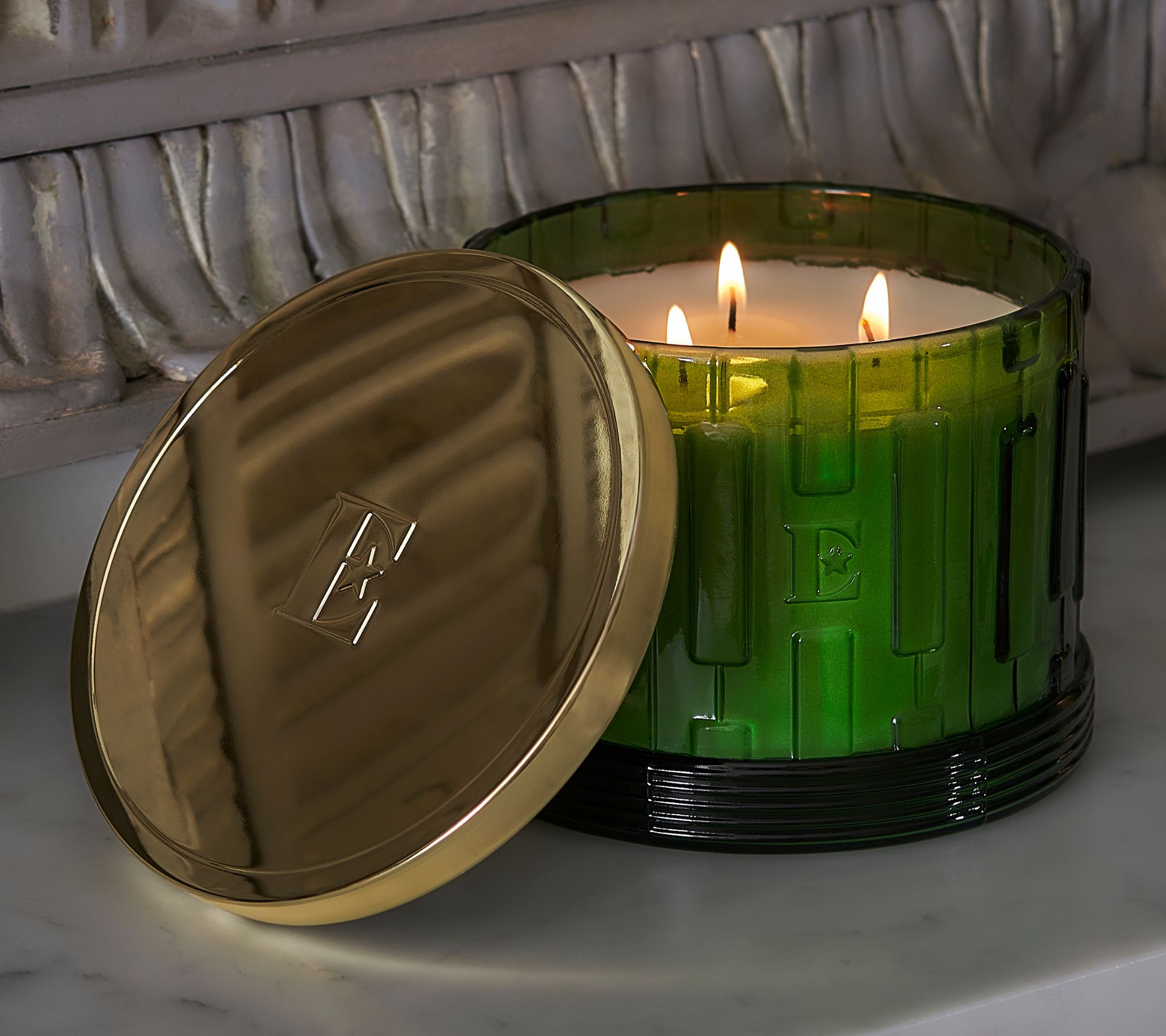 "As Is" Elton John Slatkin + Co. S/2 14oz Citrine Forest Candles - QVC.com