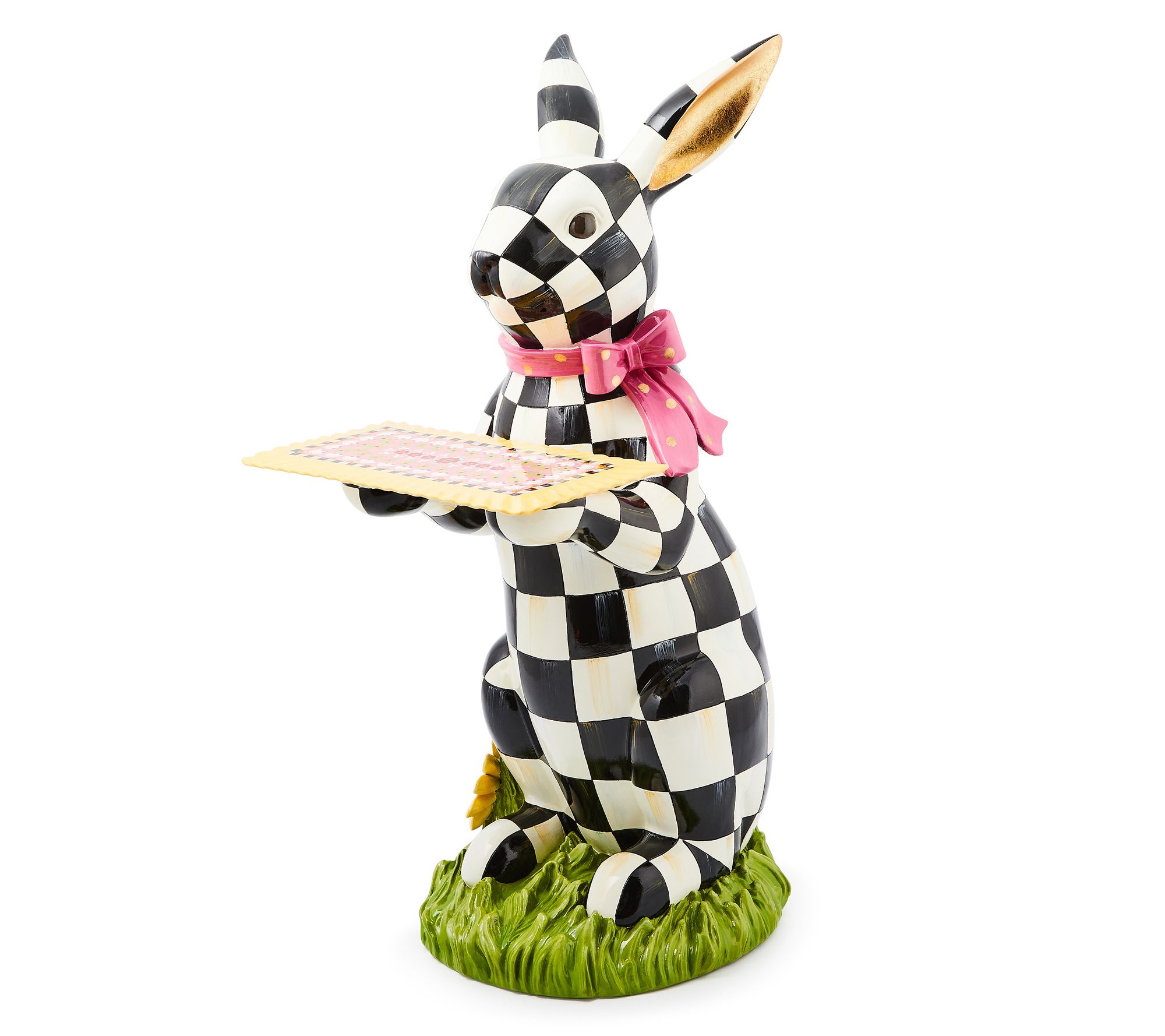 MacKenzie-Childs Calico Rabbit Butler - QVC.com