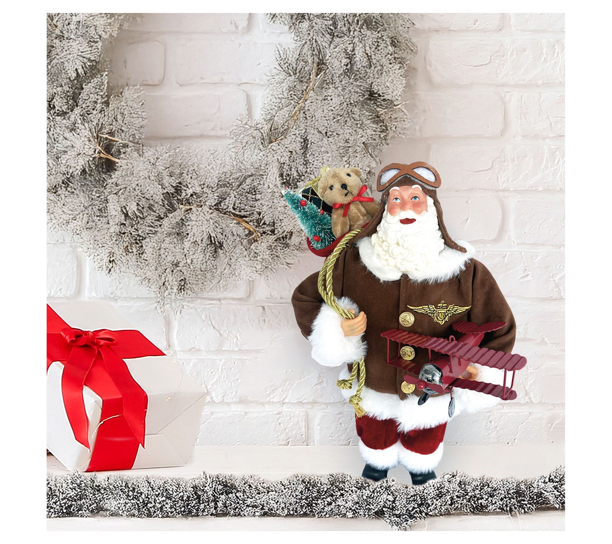 Santa's Workshop 12" Santa Pilot - QVC.com