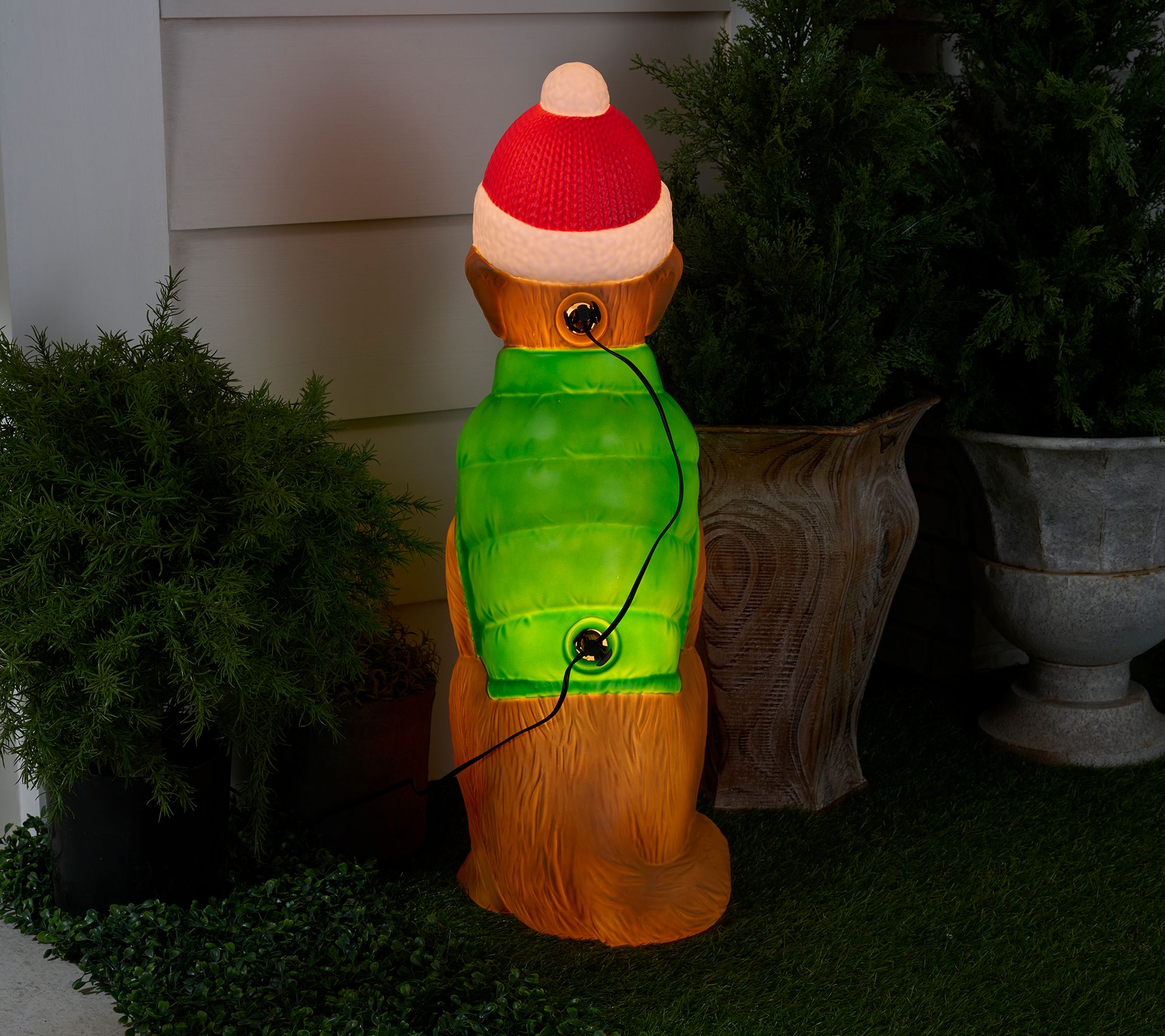 "As Is" Bethlehem Lights 30" Illuminated Holiday Dog - QVC.com