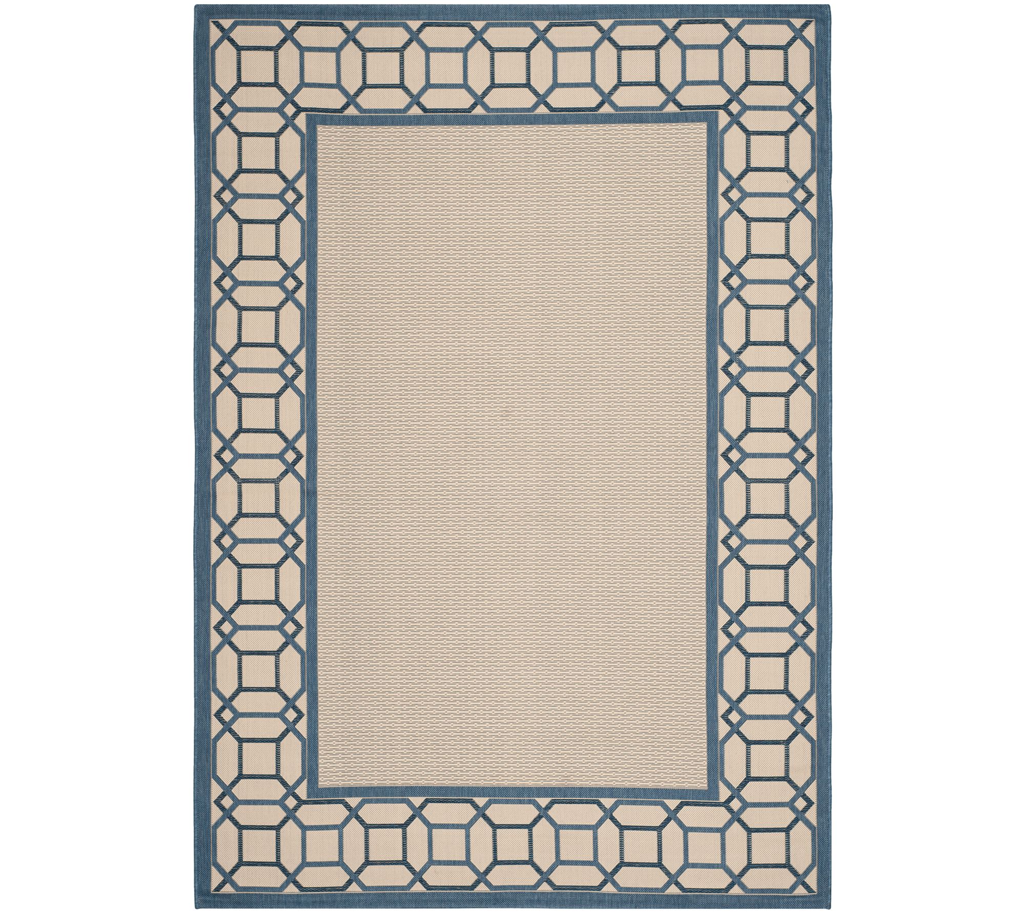 Martha Stewart Facet Border 5'-3" x 7'-7" Rug - QVC.com