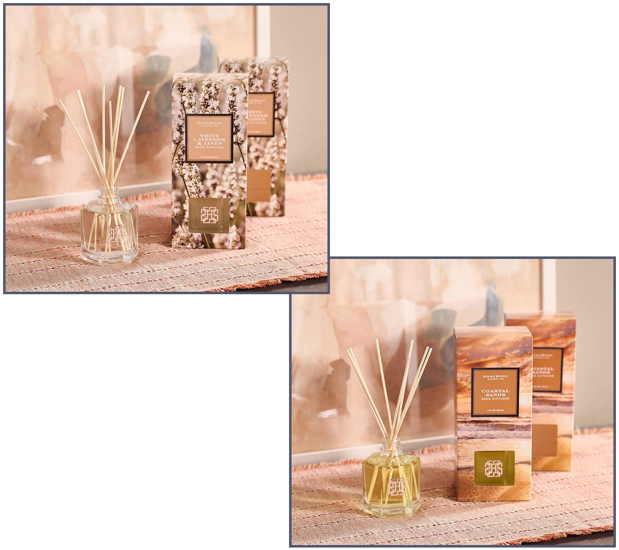 HomeWorx by Slatkin & Co. Set of 2 Fresh Start Reed Diffusers - QVC.com