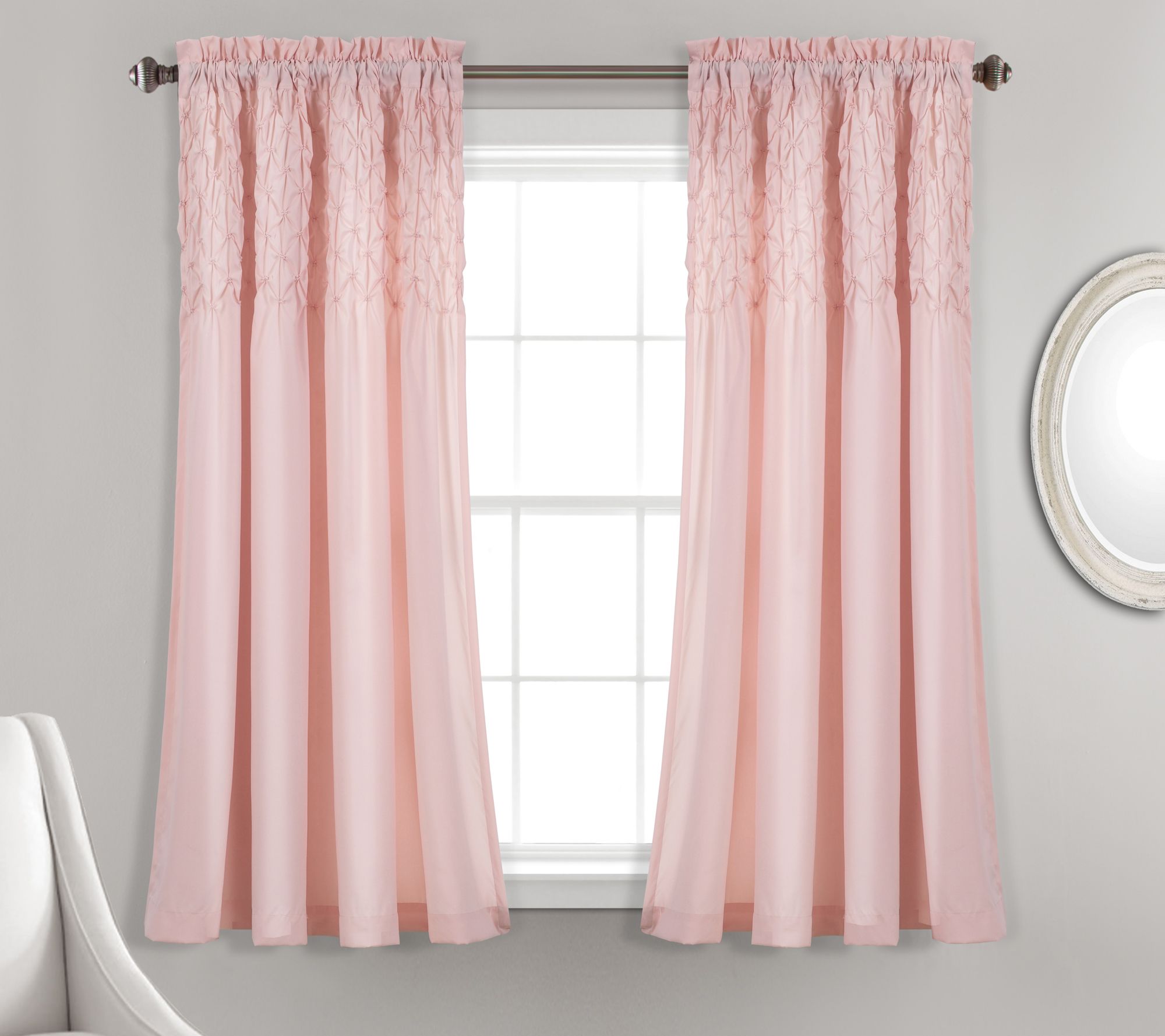 Bayview Window Curtain Panels 54X63+2 Set by Lu sh Decor - QVC.com