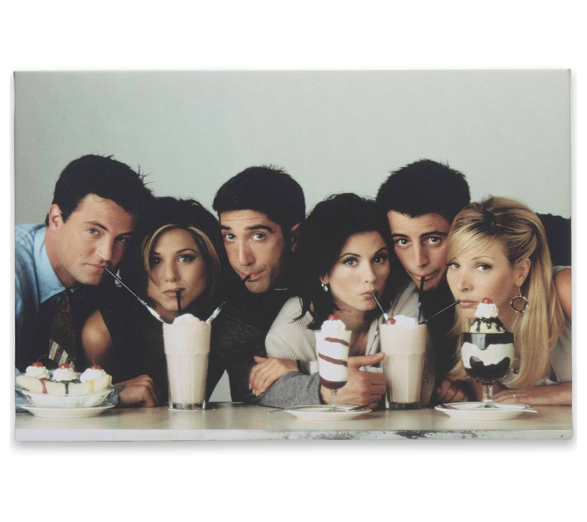 Friends Cast Members Gallery Wrapped Canvas by Open Roads - QVC.com