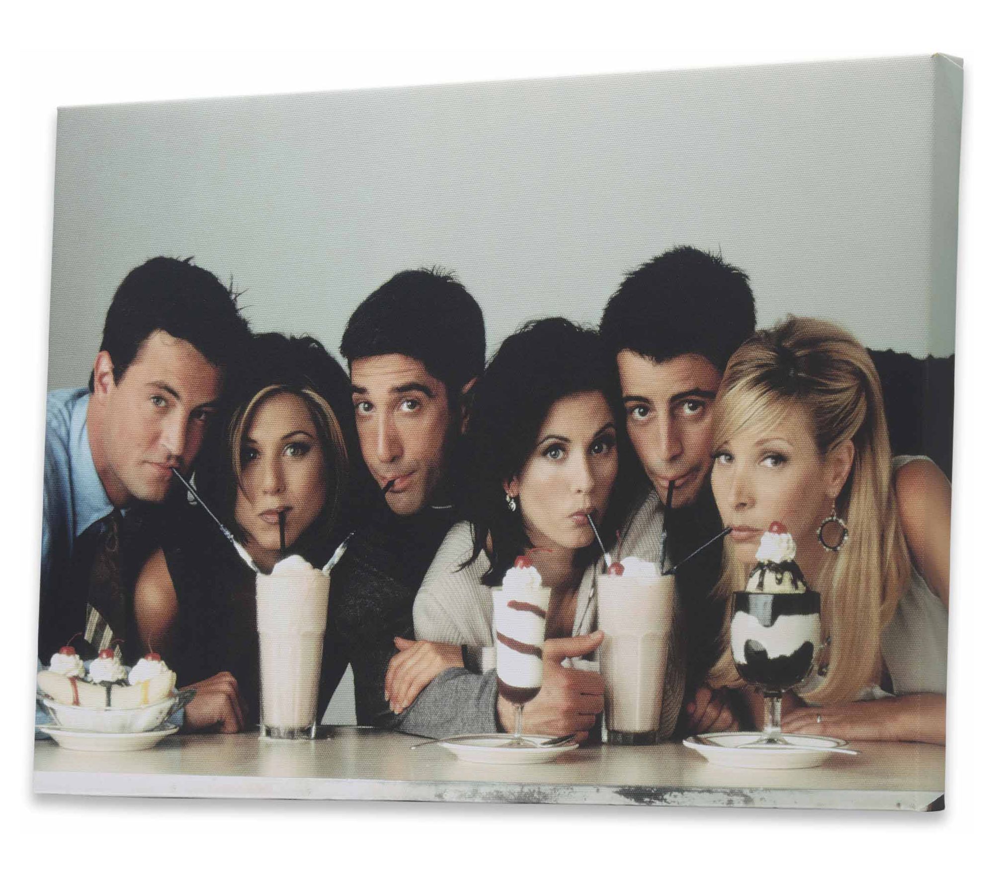 Friends Cast Members Gallery Wrapped Canvas by Open Roads - QVC.com