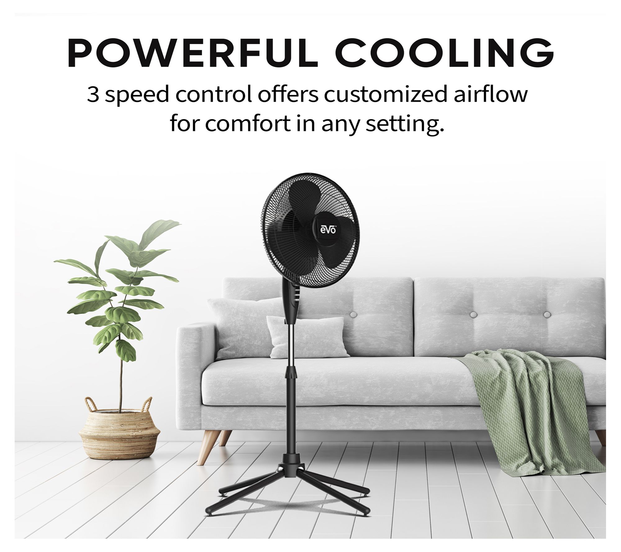 EVO 16" Powerful Cooling Aromatherapy Fan w/ Oscillation - QVC.com