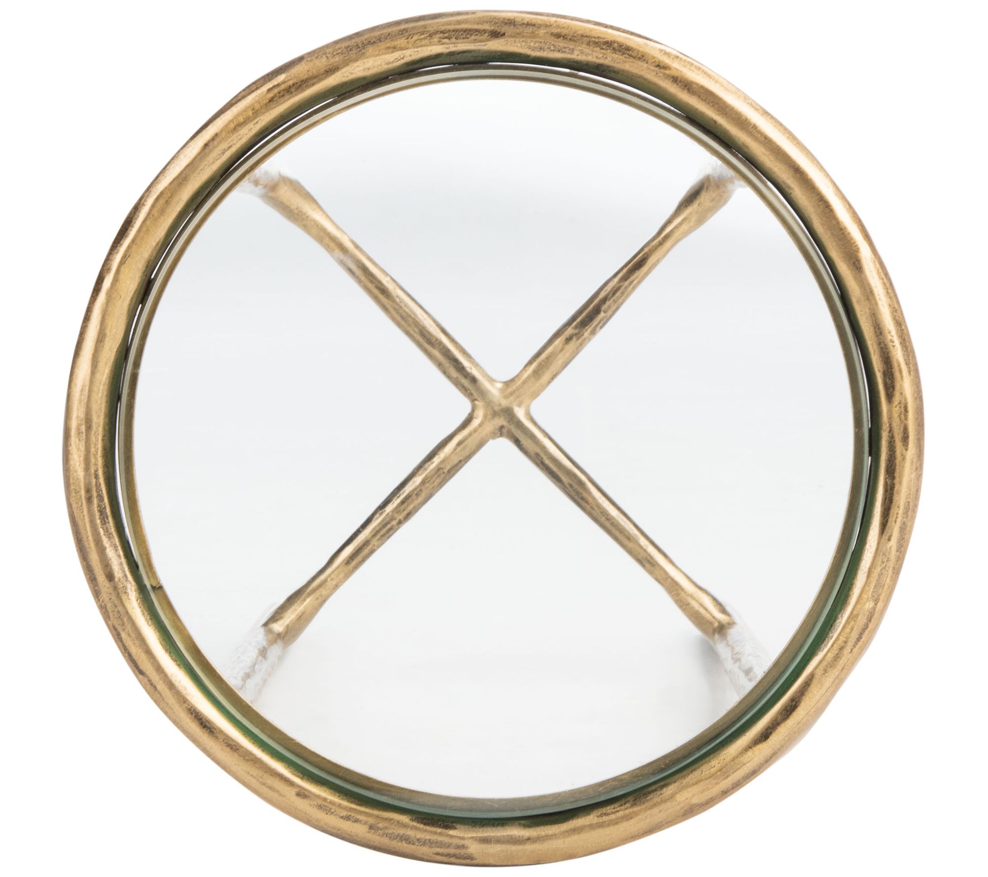 Jessa Forged Metal Tall Round End Table by Valerie - QVC.com