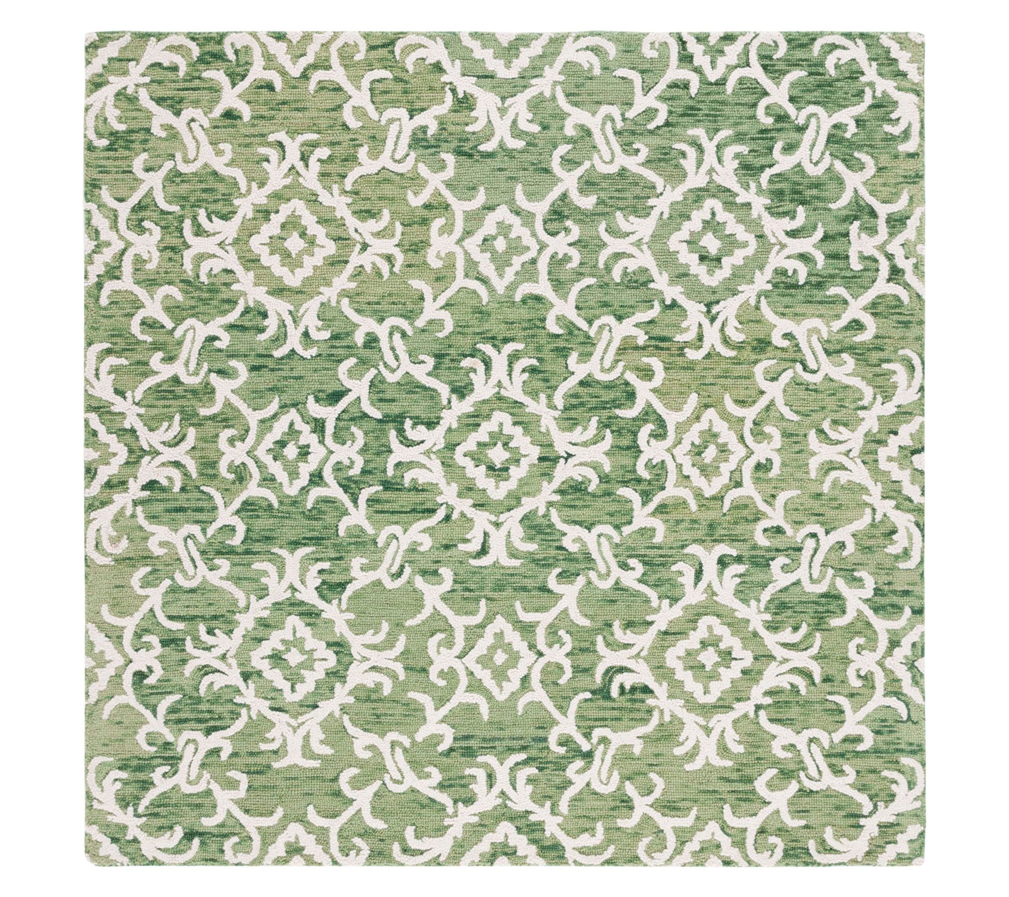 Blossom 104 Hand Tufted Wool 6' x 6' Square Rugby Valerie - QVC.com