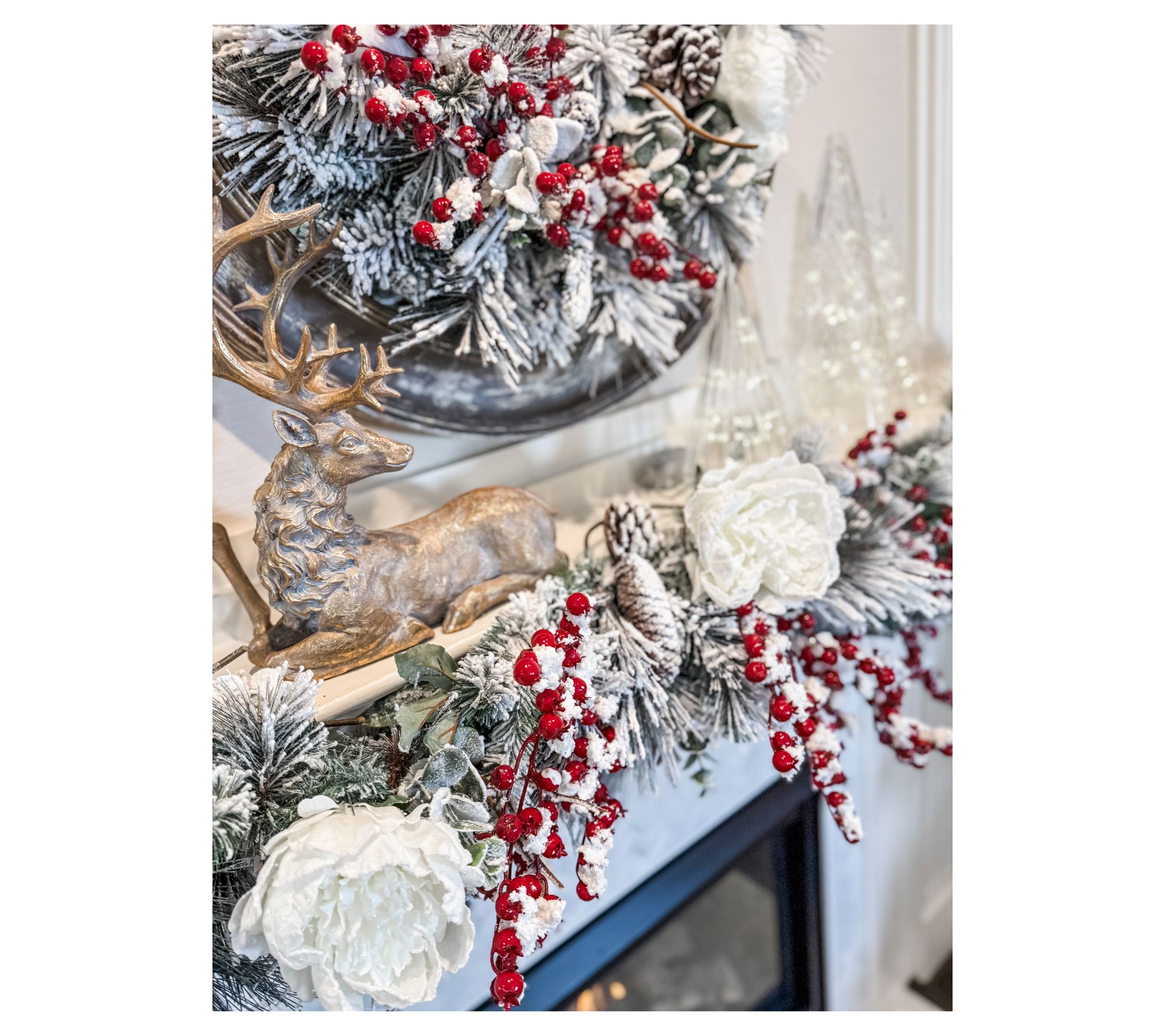 Simply Stunning Set of 6 Snowy Berry Picks by Janine Graff - QVC.com