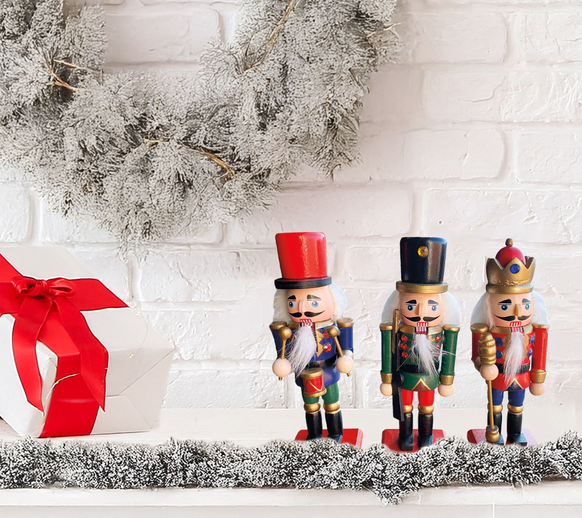 Santa's Workshop 6" Traditional Nutcrackers, Set of 3 - QVC.com