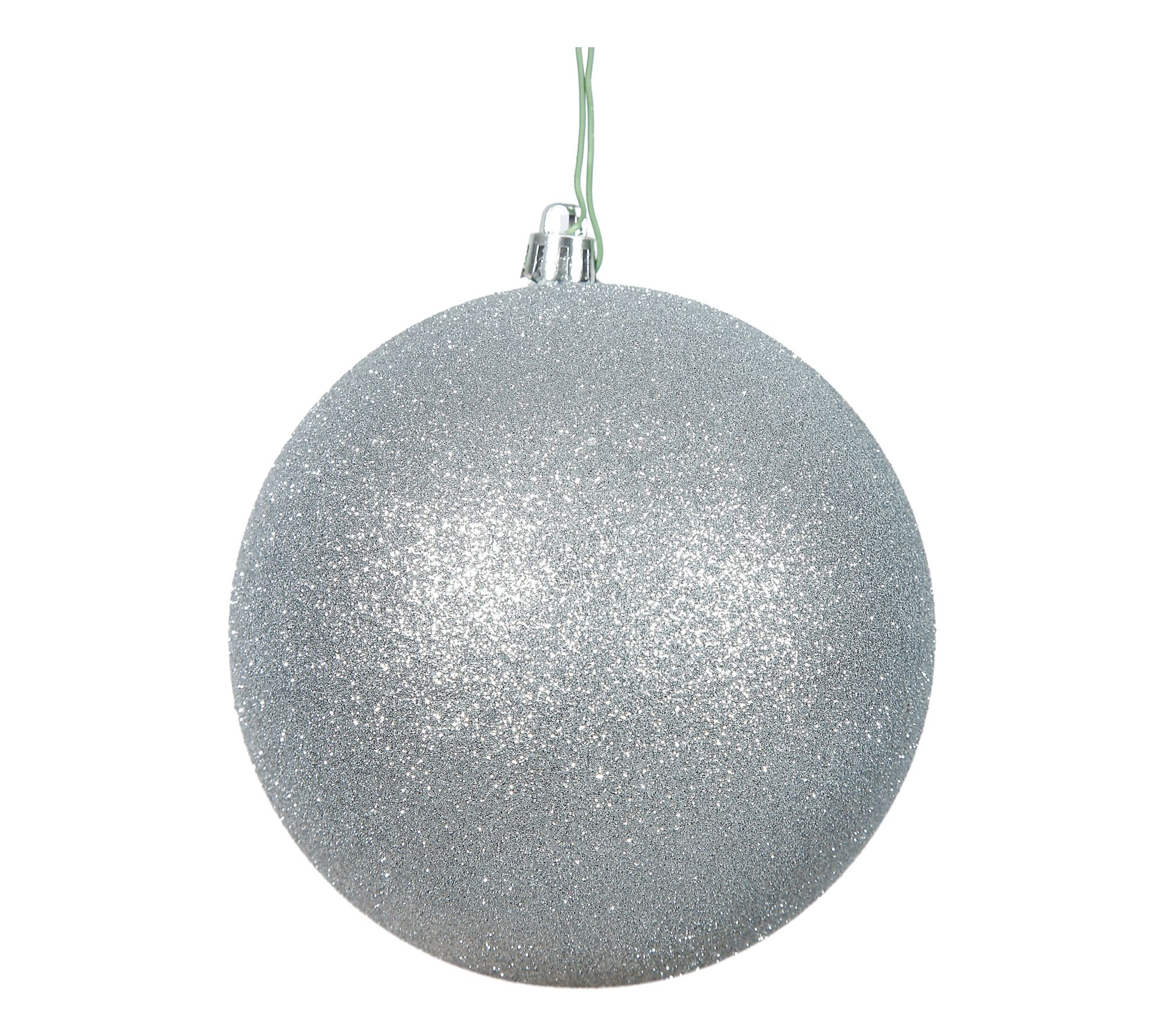 Vickerman 3" Glitter Ball Ornament, 12-Pack - QVC.com