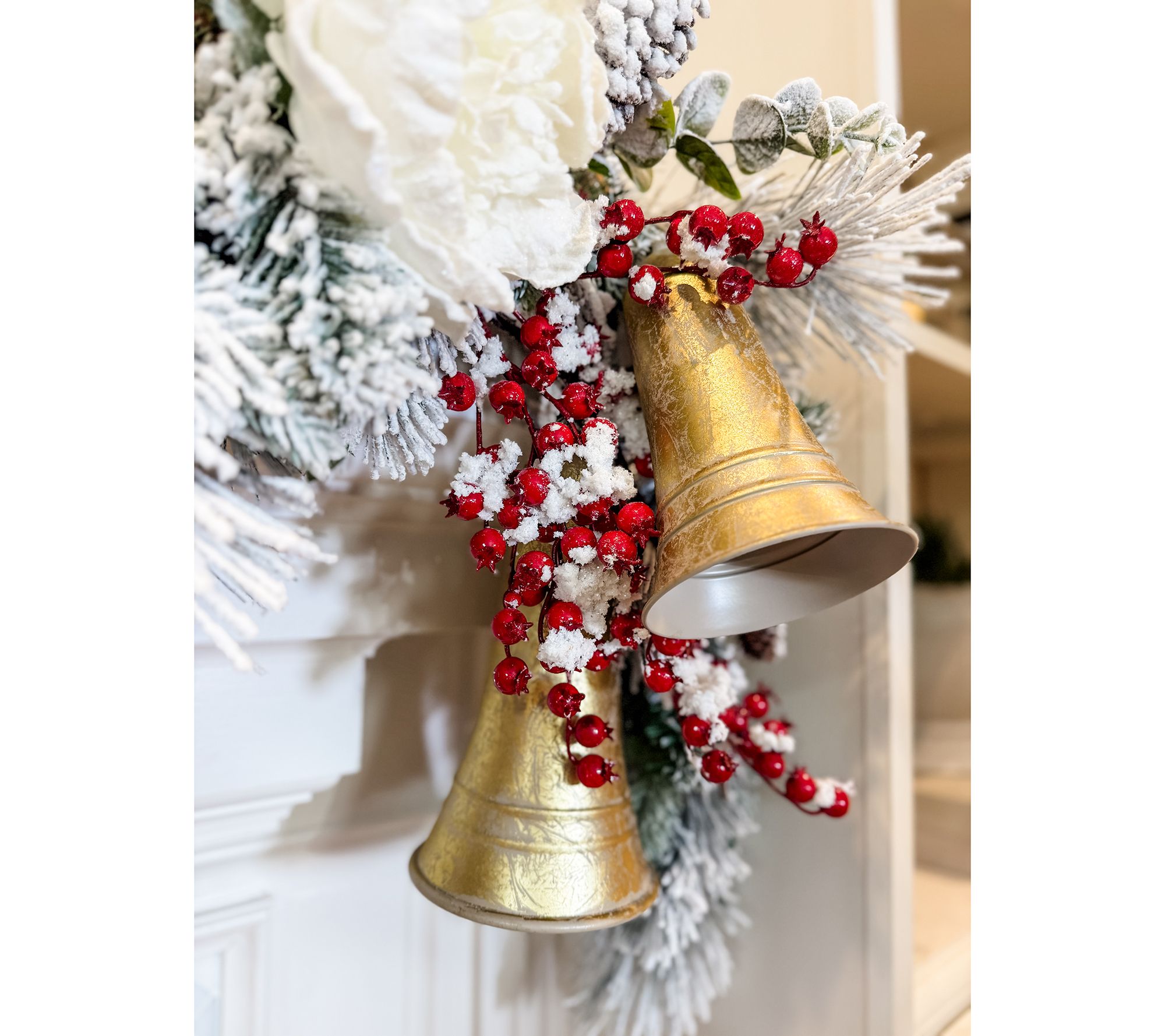 "As Is" Simply Stunning S/2 Antique Holiday Bells by Janine - QVC.com