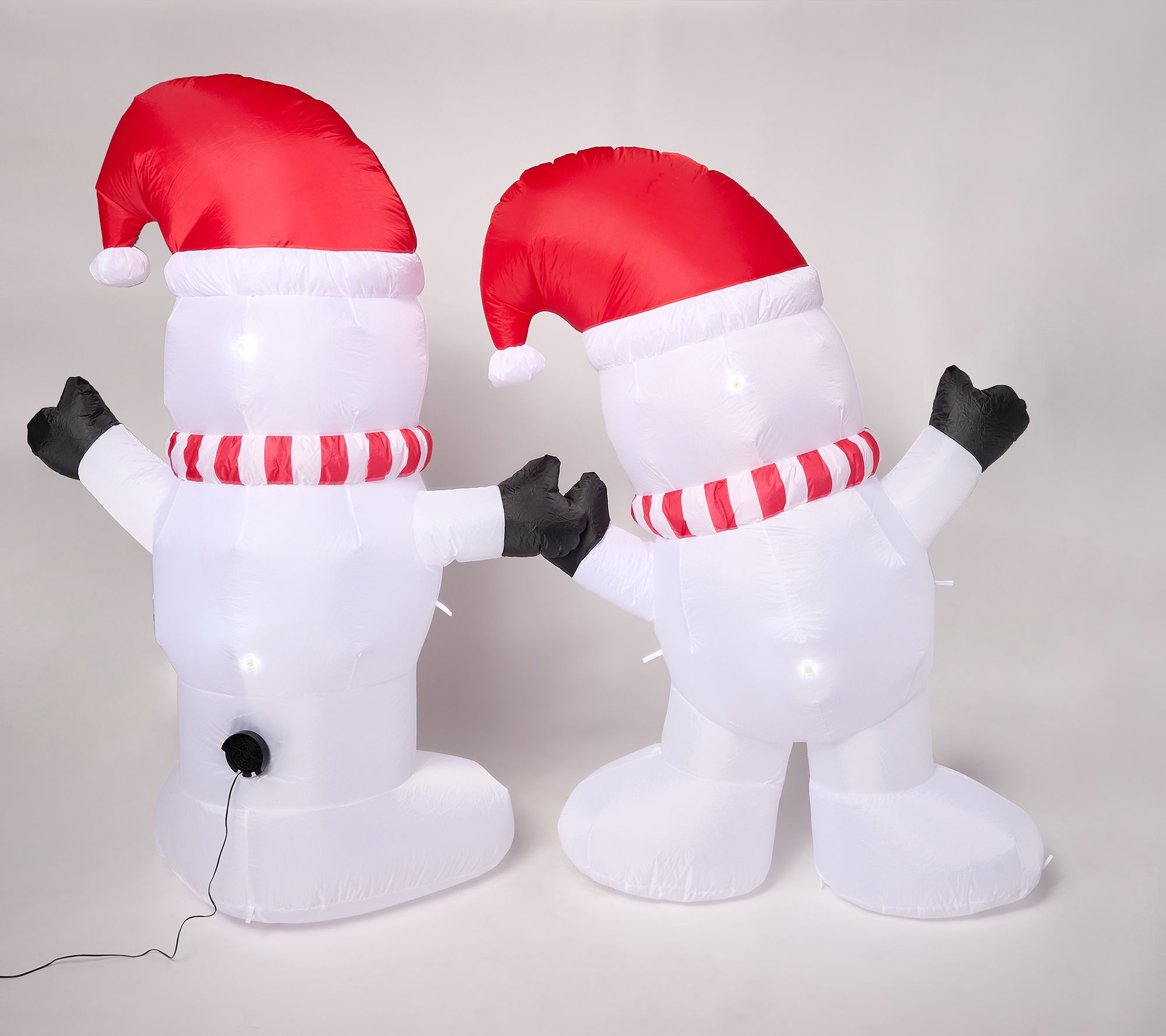 "As Is" Kringle Express 6ft Inflatable Jolly Snowman Friends - QVC.com