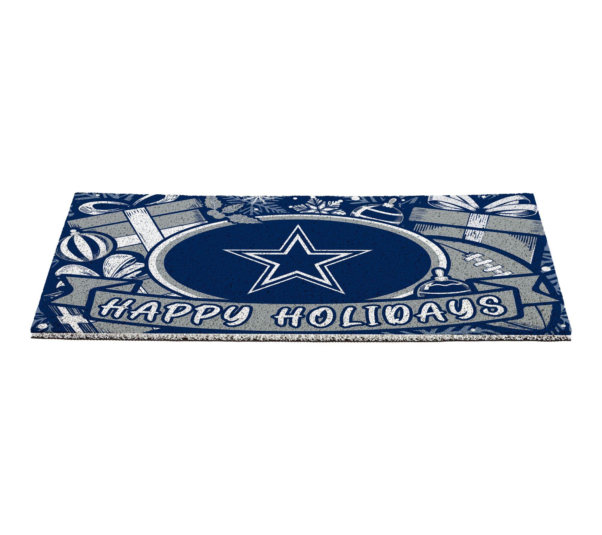 Evergreen NFL Team Holiday PVC Doormat - QVC.com