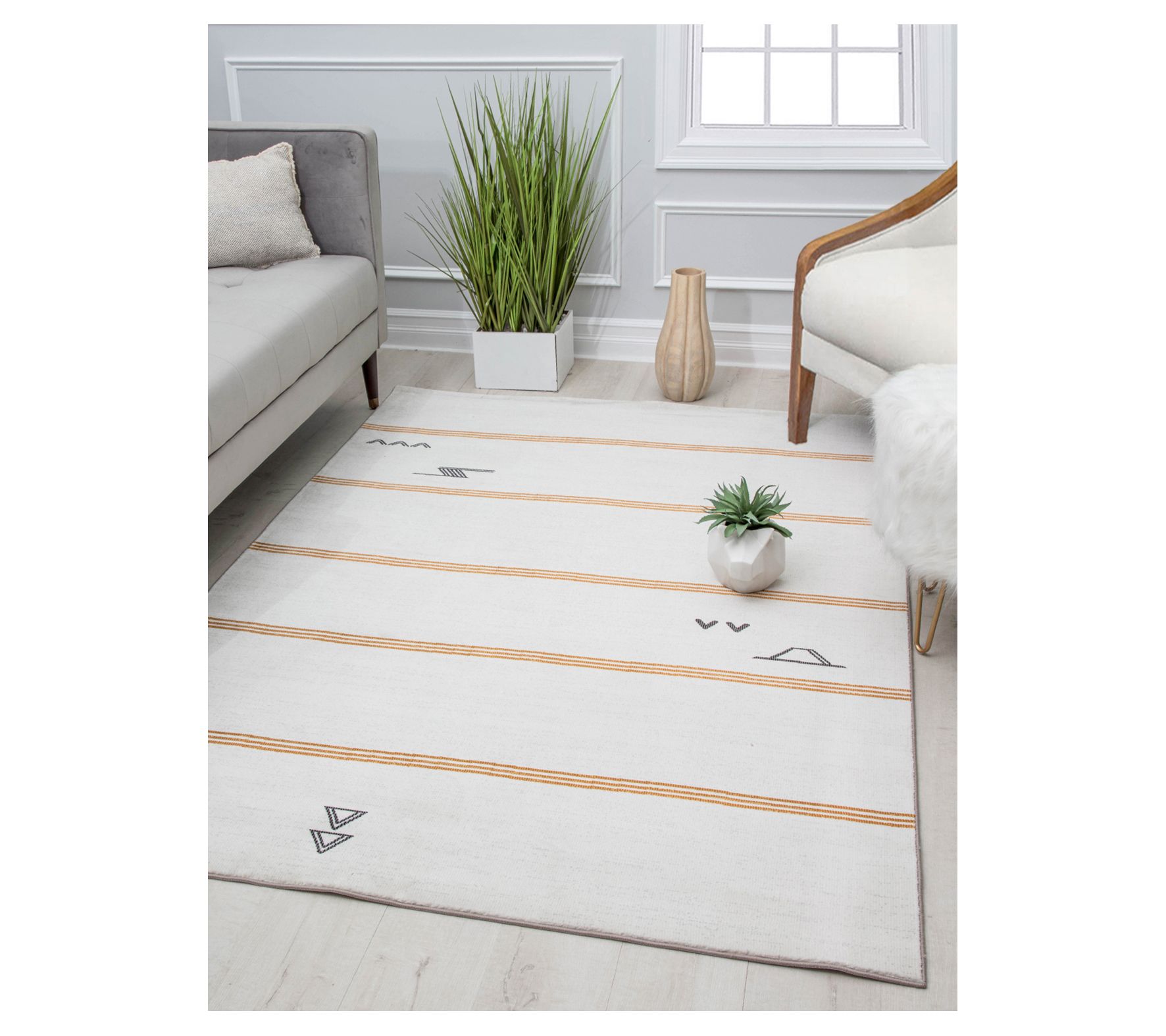 CosmoLiving Melyna MA10 Canyon Ridge 5' x 7' Ar ea Rug - QVC.com