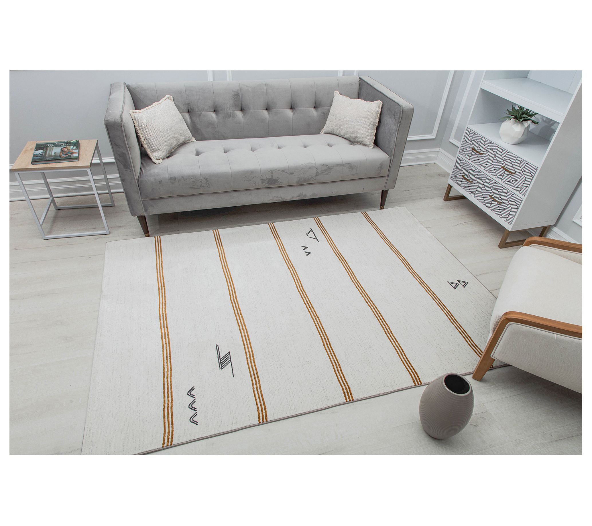 CosmoLiving Melyna MA10 Canyon Ridge 5' x 7' Ar ea Rug - QVC.com