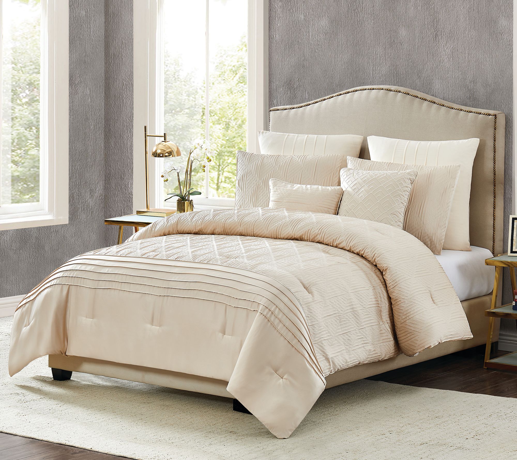 5th Avenue Lux Noelle 7-Piece King Comforter Set - QVC.com
