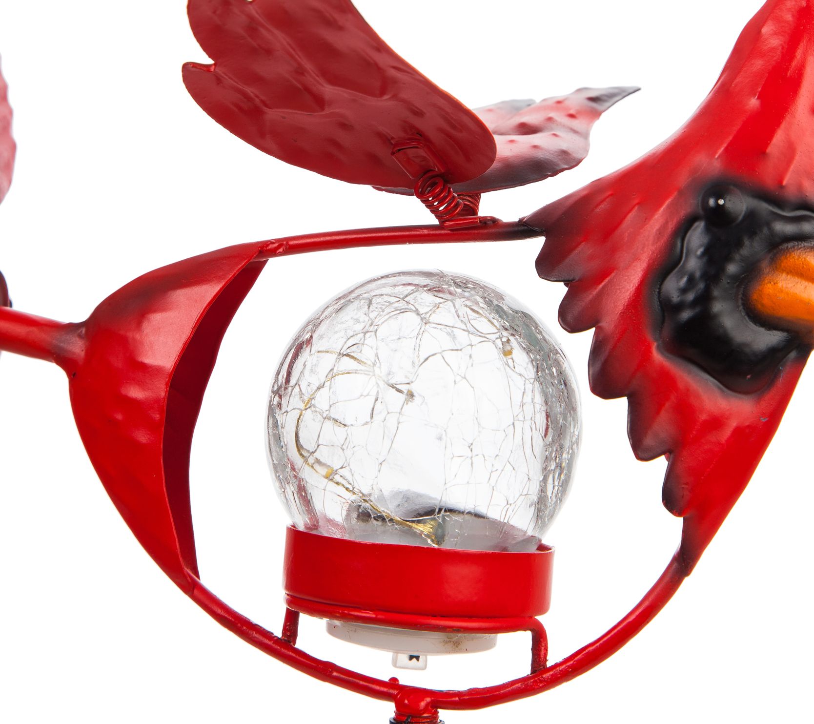 Evergreen 38"H Solar Cardinal Staked Wind Spinner - QVC.com