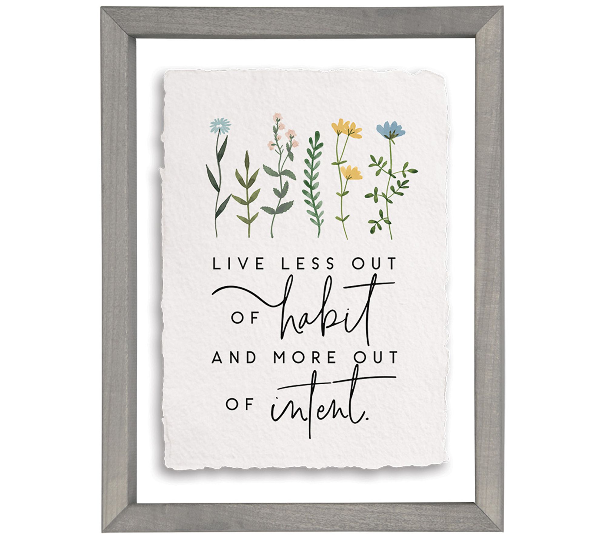 Sincere Surroundings 14" Live Out Of Intent Rustic Decor - QVC.com