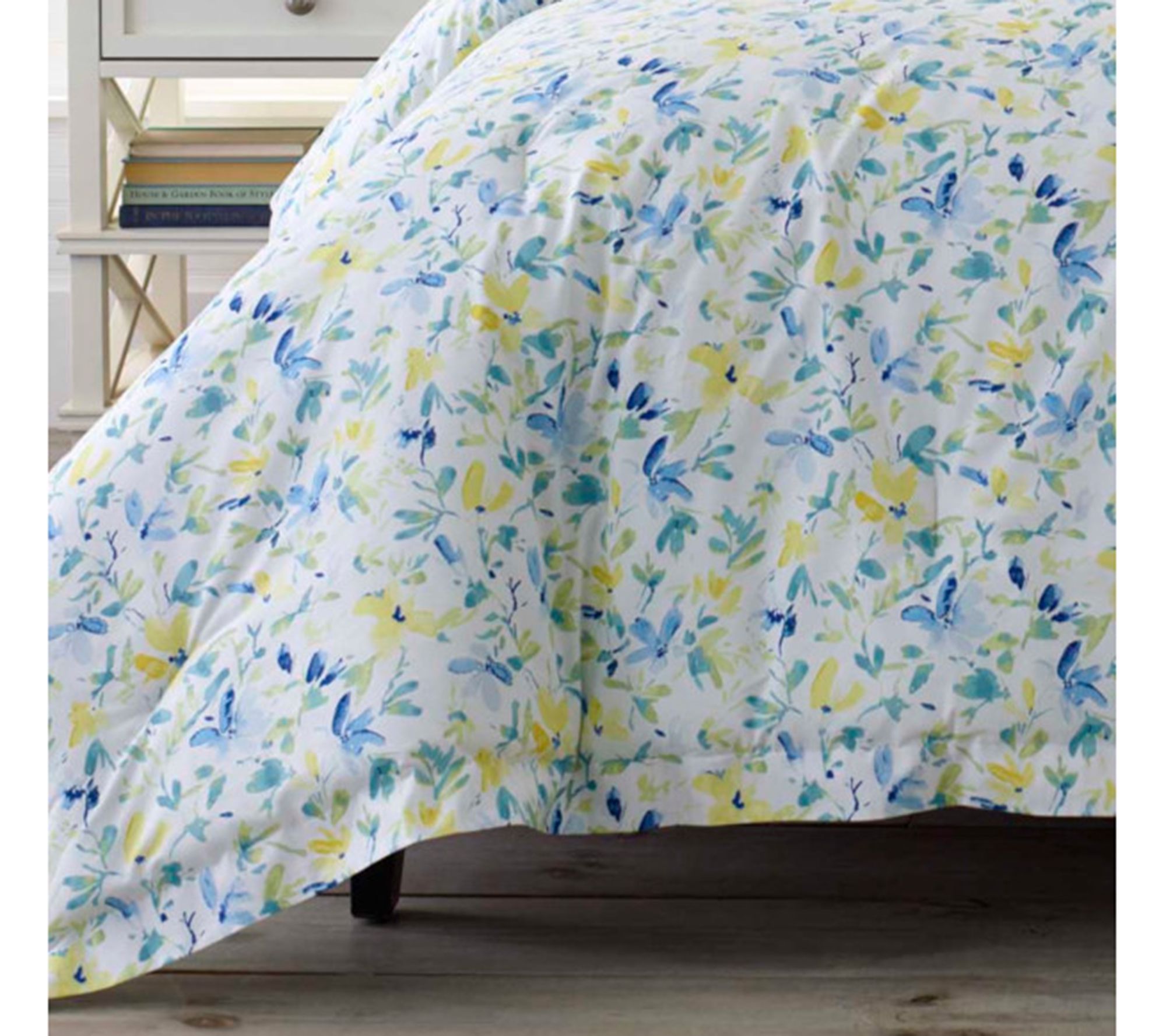 Laura Ashley Nora Bright Blue Full Queen Comforter Sham Bonus - QVC.com Laura Ashley Nora Bright Blue Full Queen Comforter Sham Bonus - QVC.com