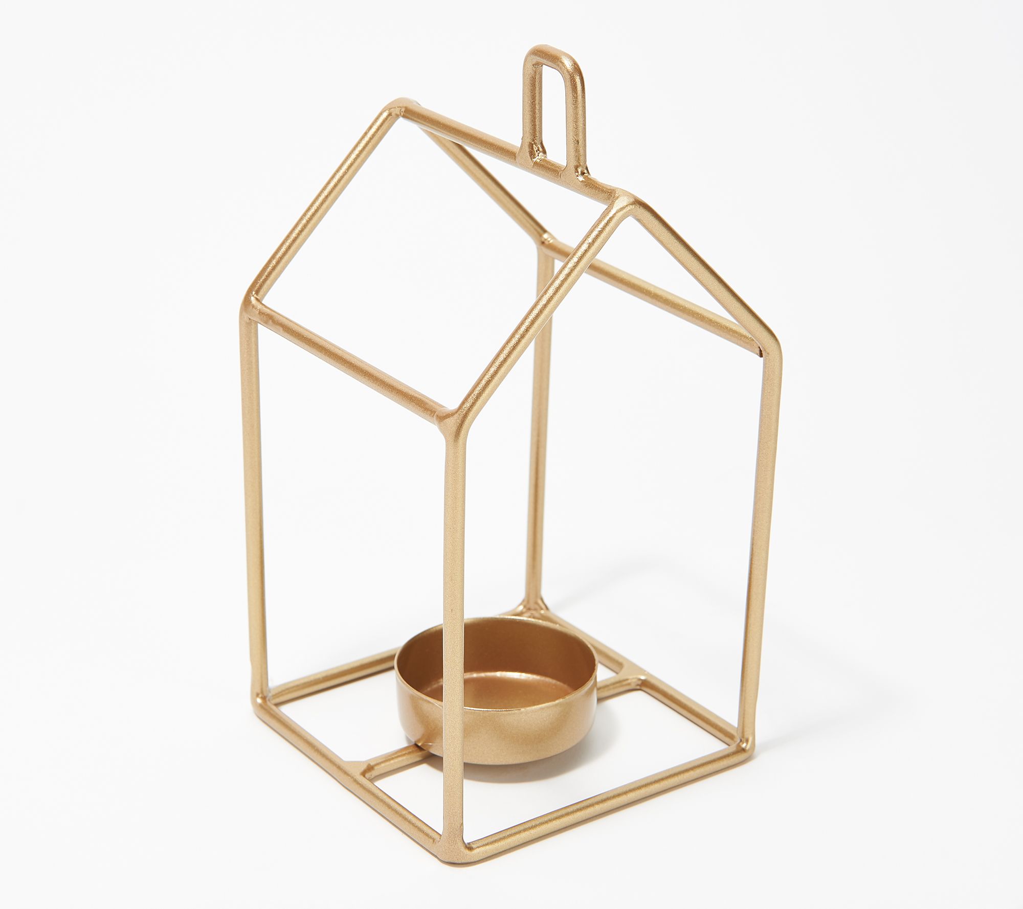 Luminara Metal House Lantern with Slim Wax Votive and Remote - QVC.com