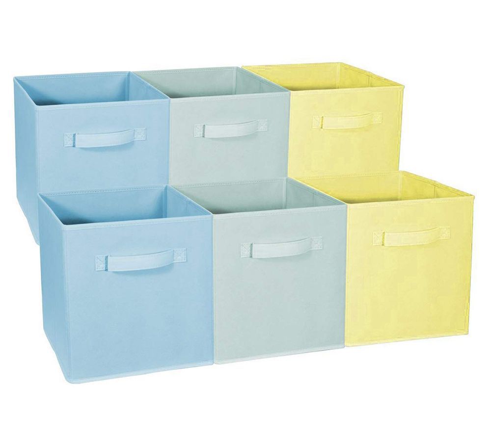 Sorbus Home Storage Bundle - Pastel Bins - 6-Pack - QVC.com