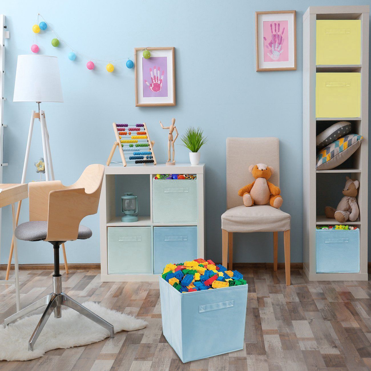 Sorbus Home Storage Bundle - Pastel Bins - 6-Pack - QVC.com