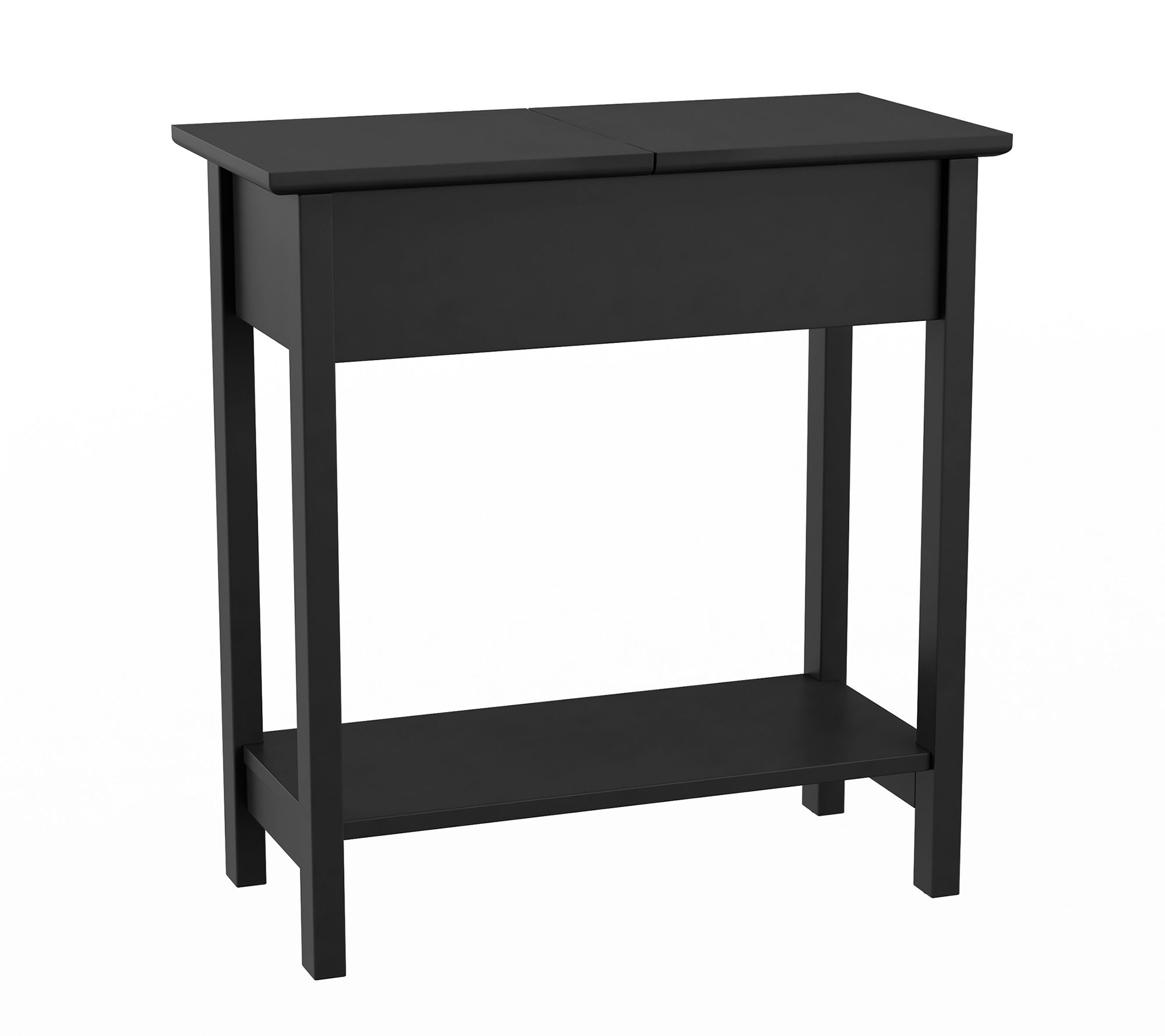 Lavish Home Flip-Top End Table Slim Side Console with Storage - QVC.com