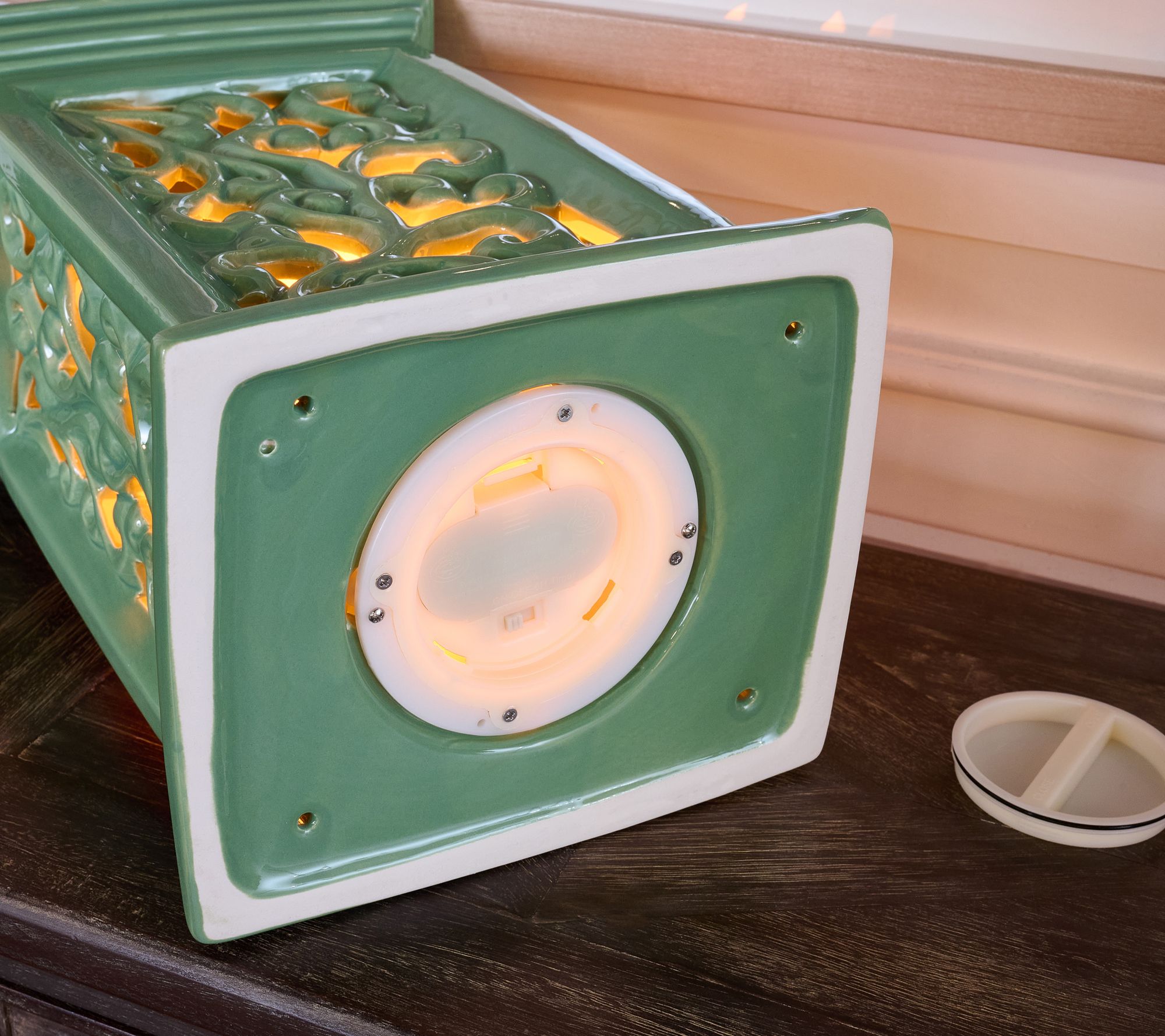 "As Is" 14.5" Indoor/Outdoor Flickering Flame Ceramic Lantern Valerie ...