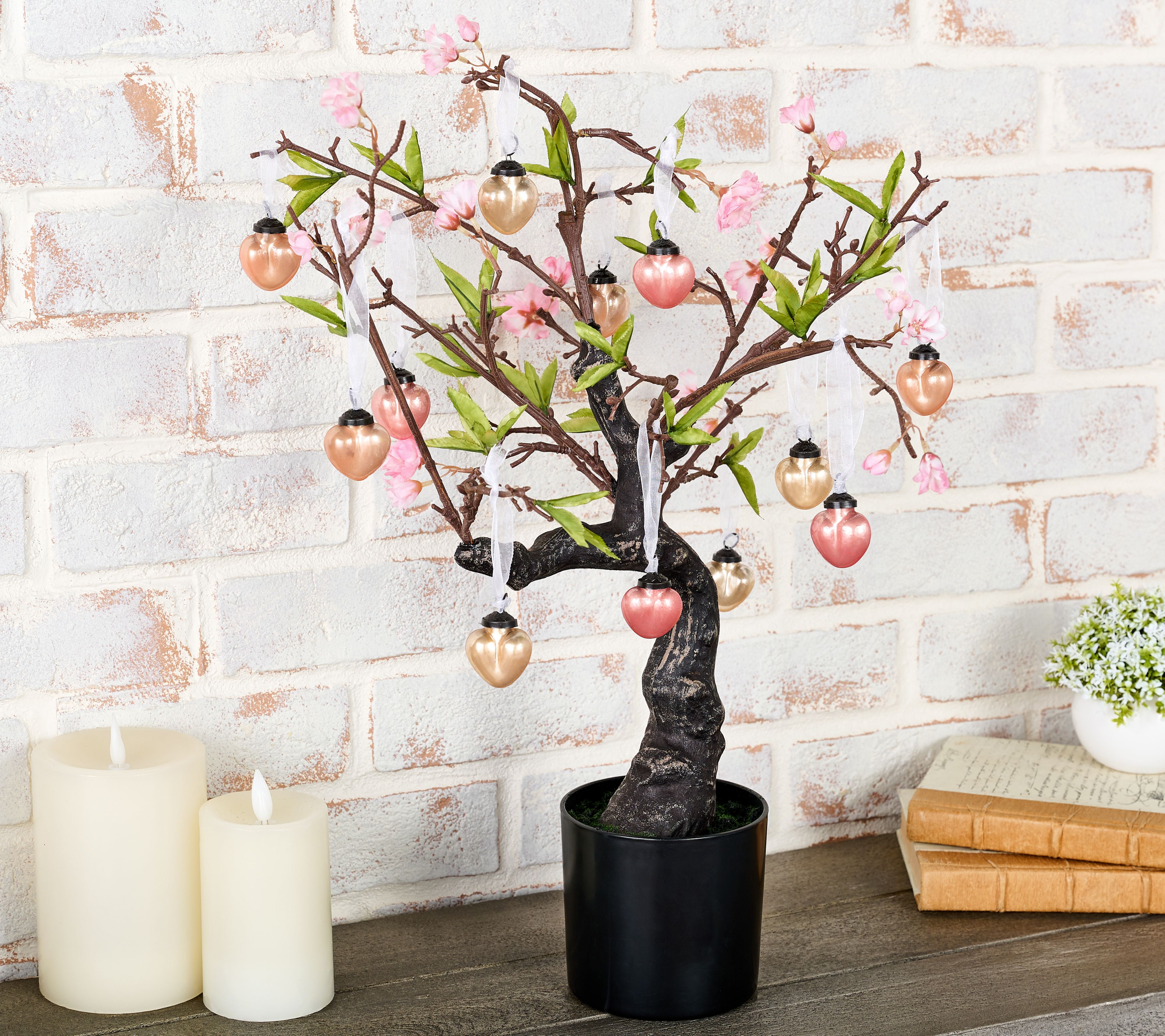 "As Is" Home Reflections 22" Decorative Tabletop Blossum Tree - QVC.com