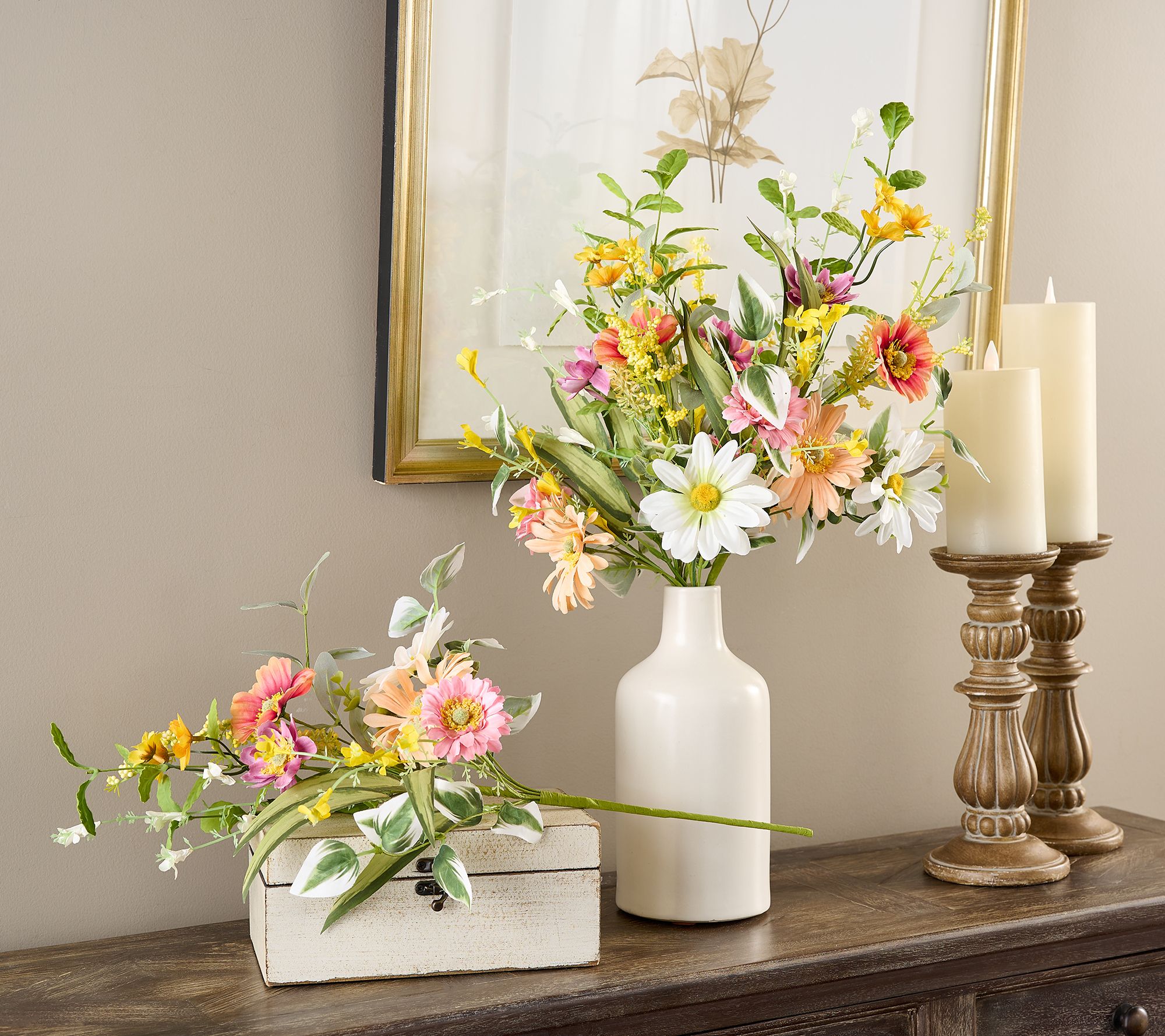 "As Is" Set of 4 Everything's Coming Up Daisies Picks by Valerie - QVC.com