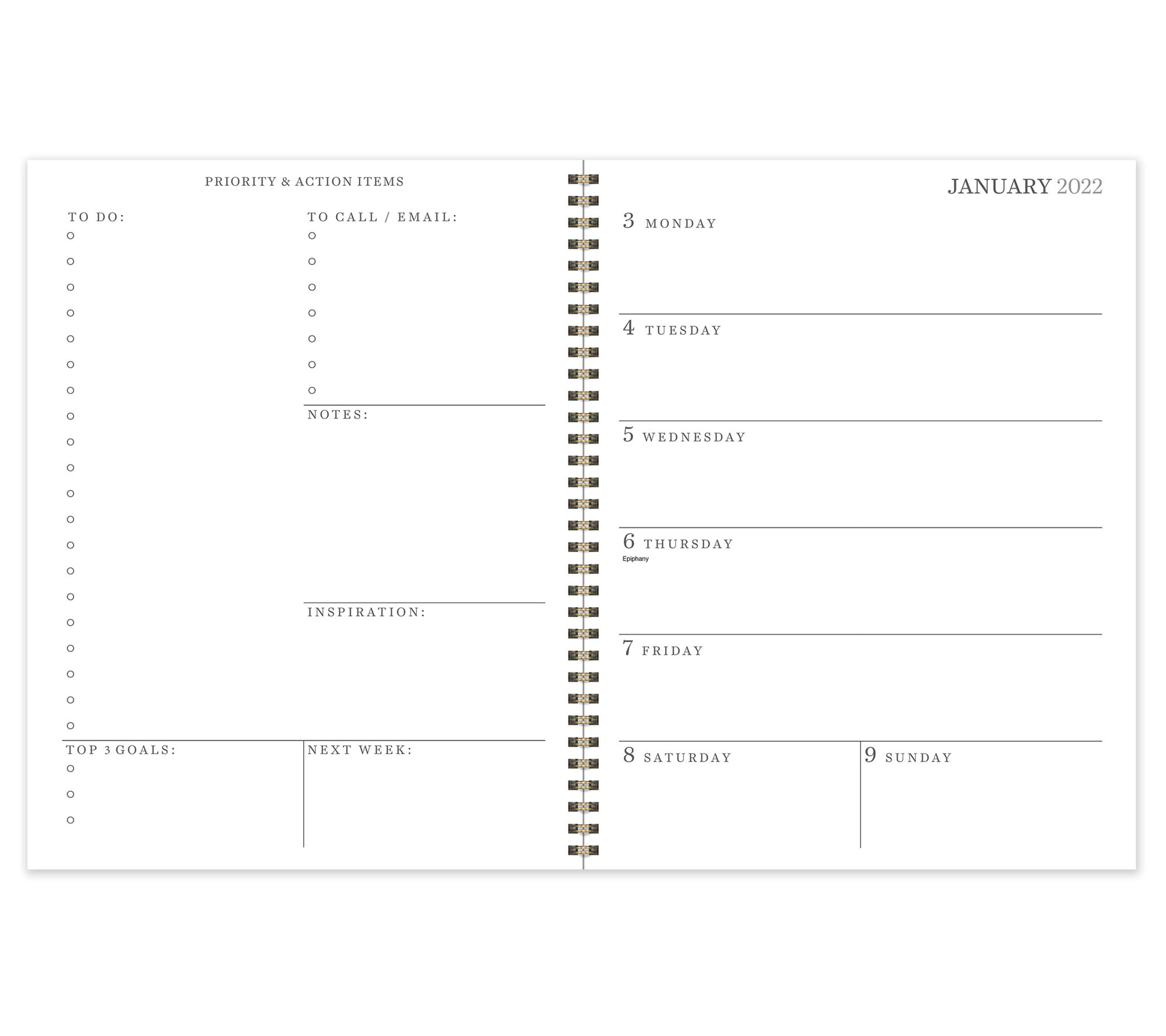 2022 Executive Weekly Planner - QVC.com