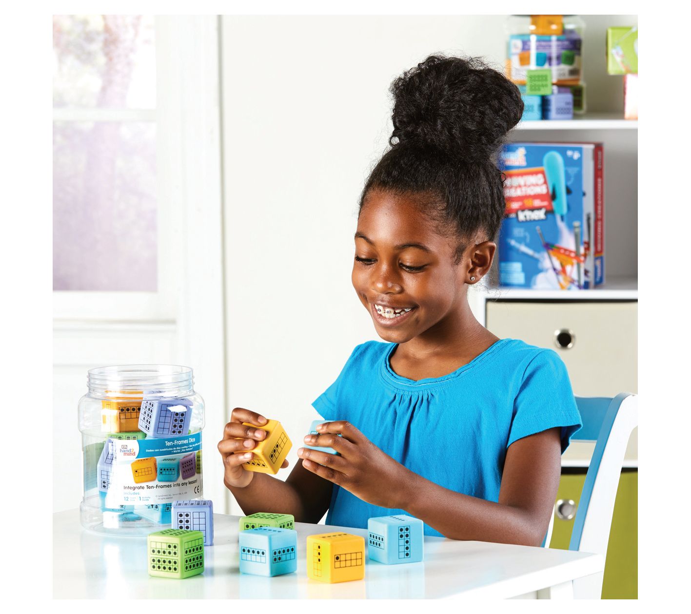 hand2mind Set of 12 Foam Ten-Frames Dice - QVC.com