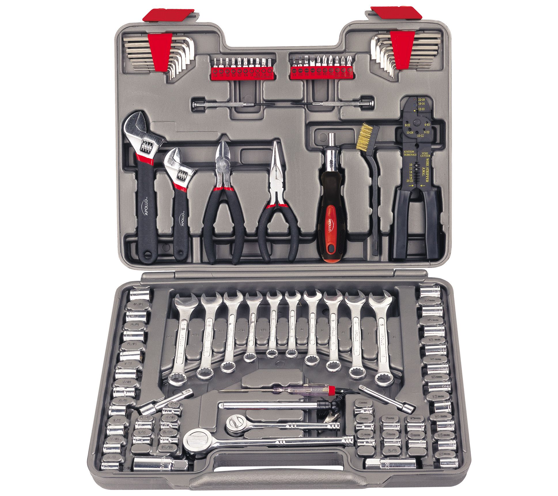 Apollo Tools 95-Piece Mechanics Tool Kit - QVC.com