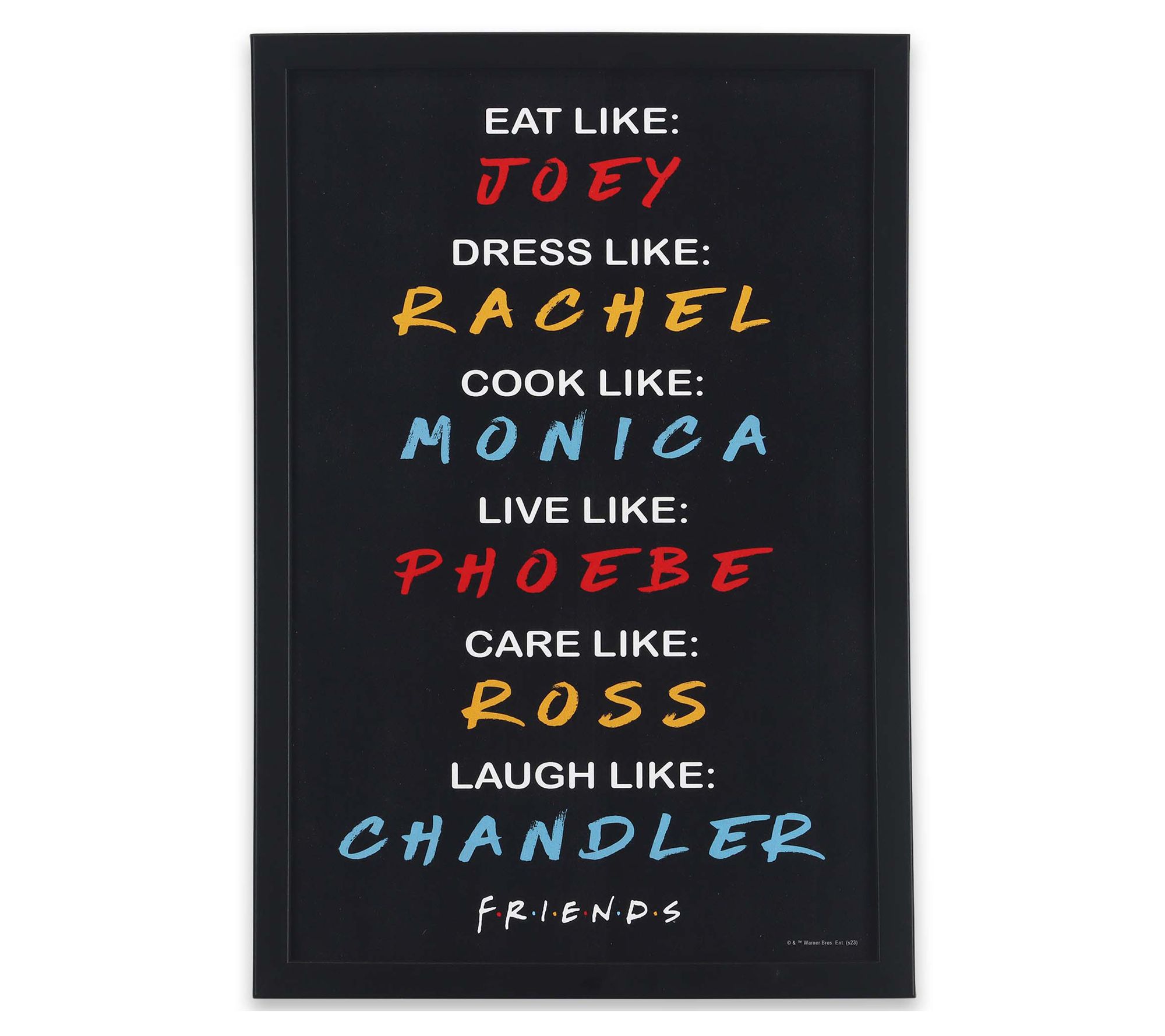 Friends Names Framed MDF by Open Roads - QVC.com